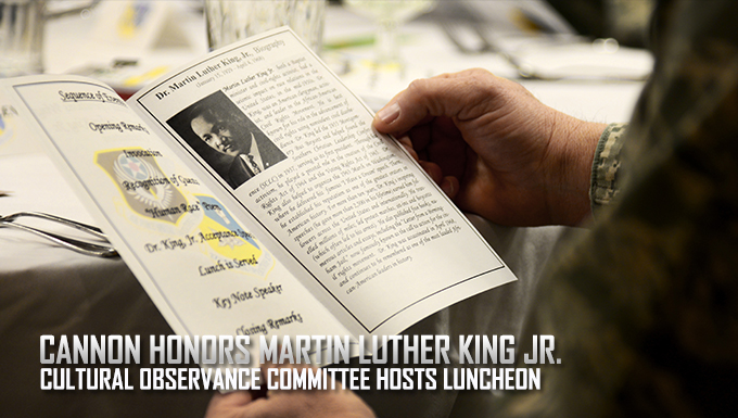 Team Cannon honors Martin Luther King Jr. > Cannon Air Force Base > News