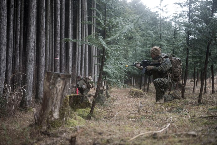 SERE training in Fuji foothills