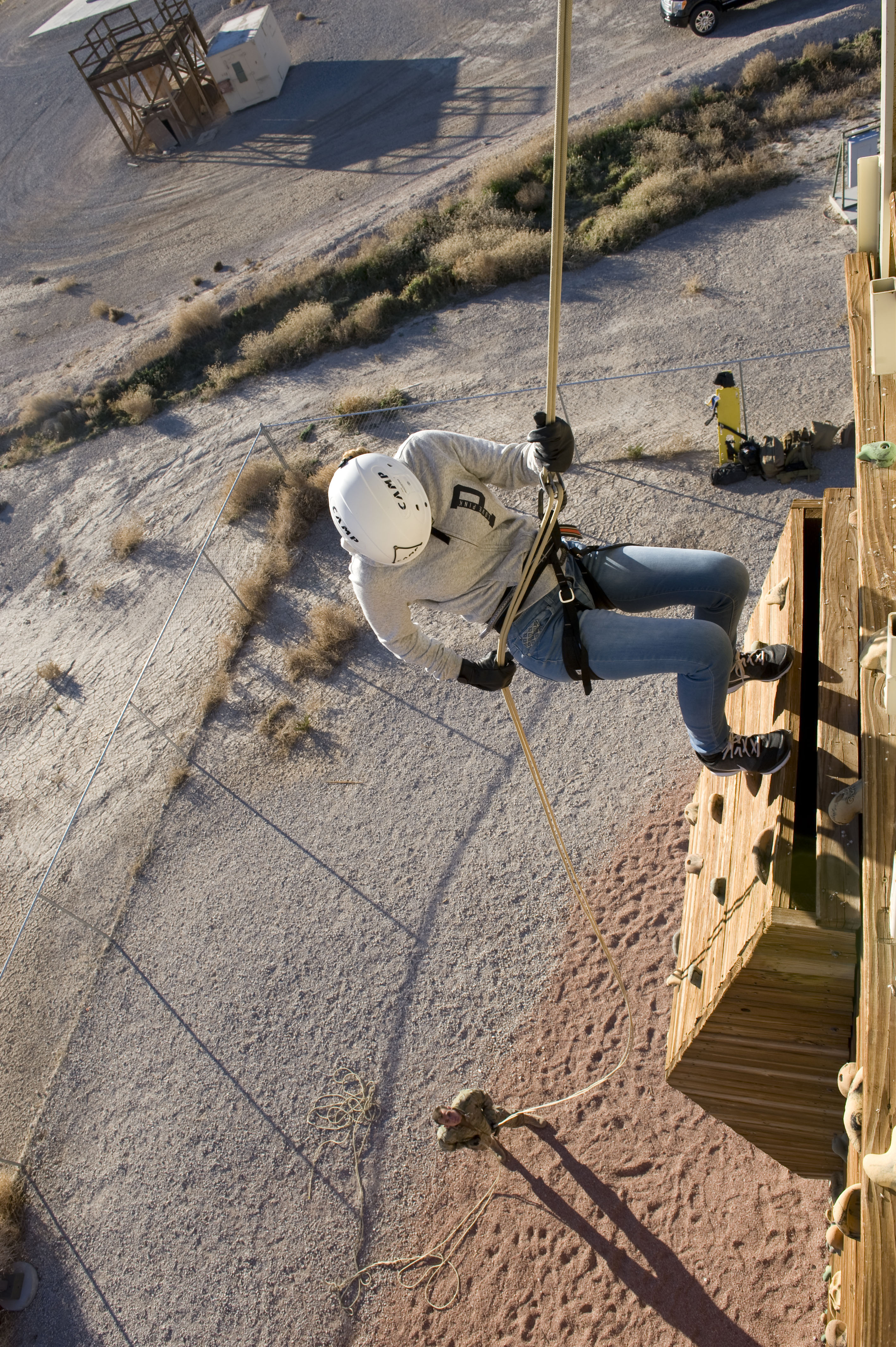 JROTC cadets rappel with 58th RQS during Nellis AFB tour > Nellis Air ...