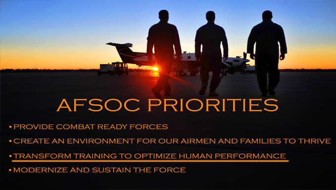 AFSOC Priority #3: Transform Training to Optimize Human Performance ...