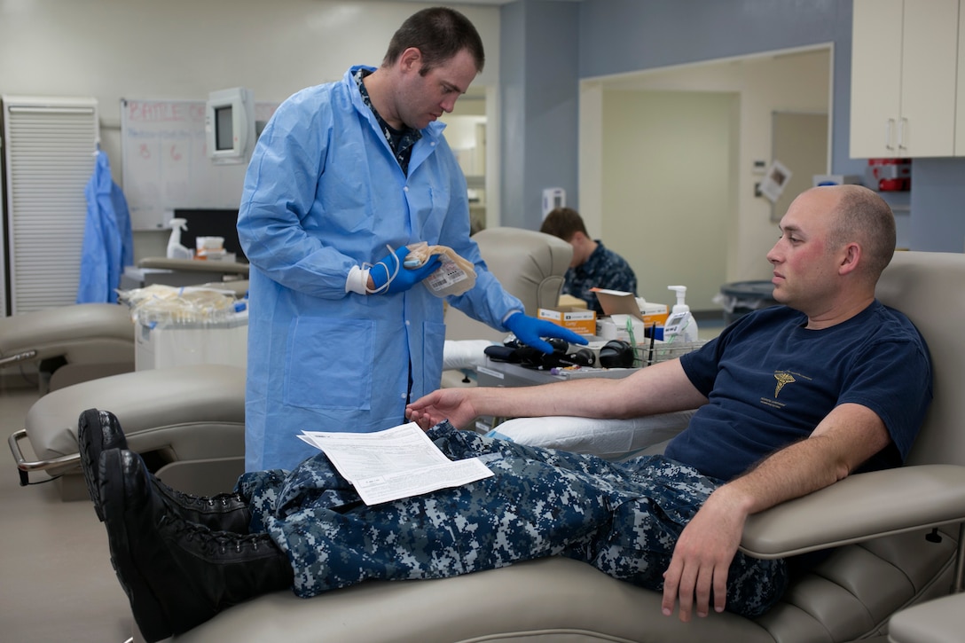 Blood drive supports Exercise Talisman Saber