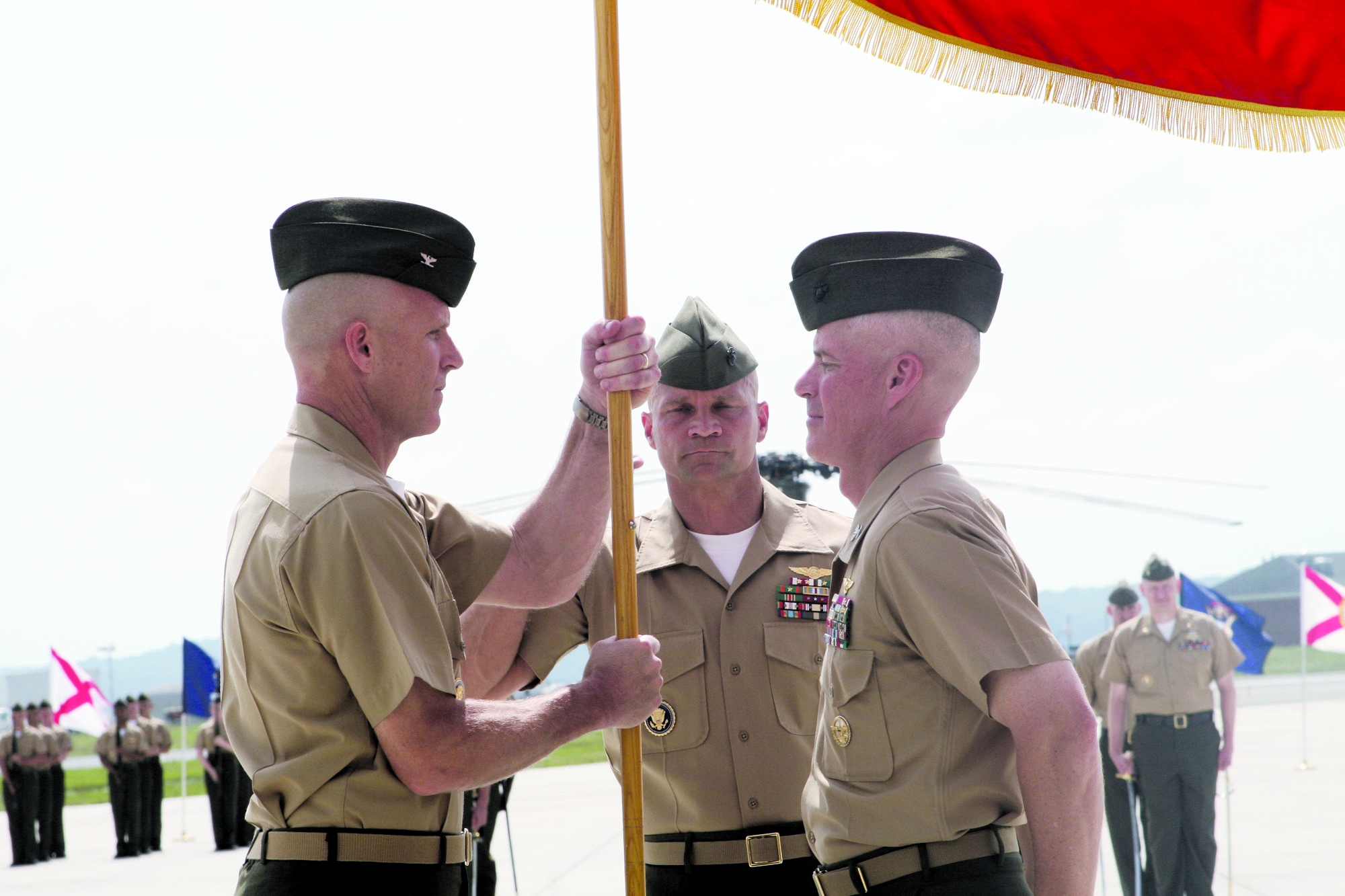 Ceremony for HMX-1 with Colonel Wild relinquishing his Commanding ...