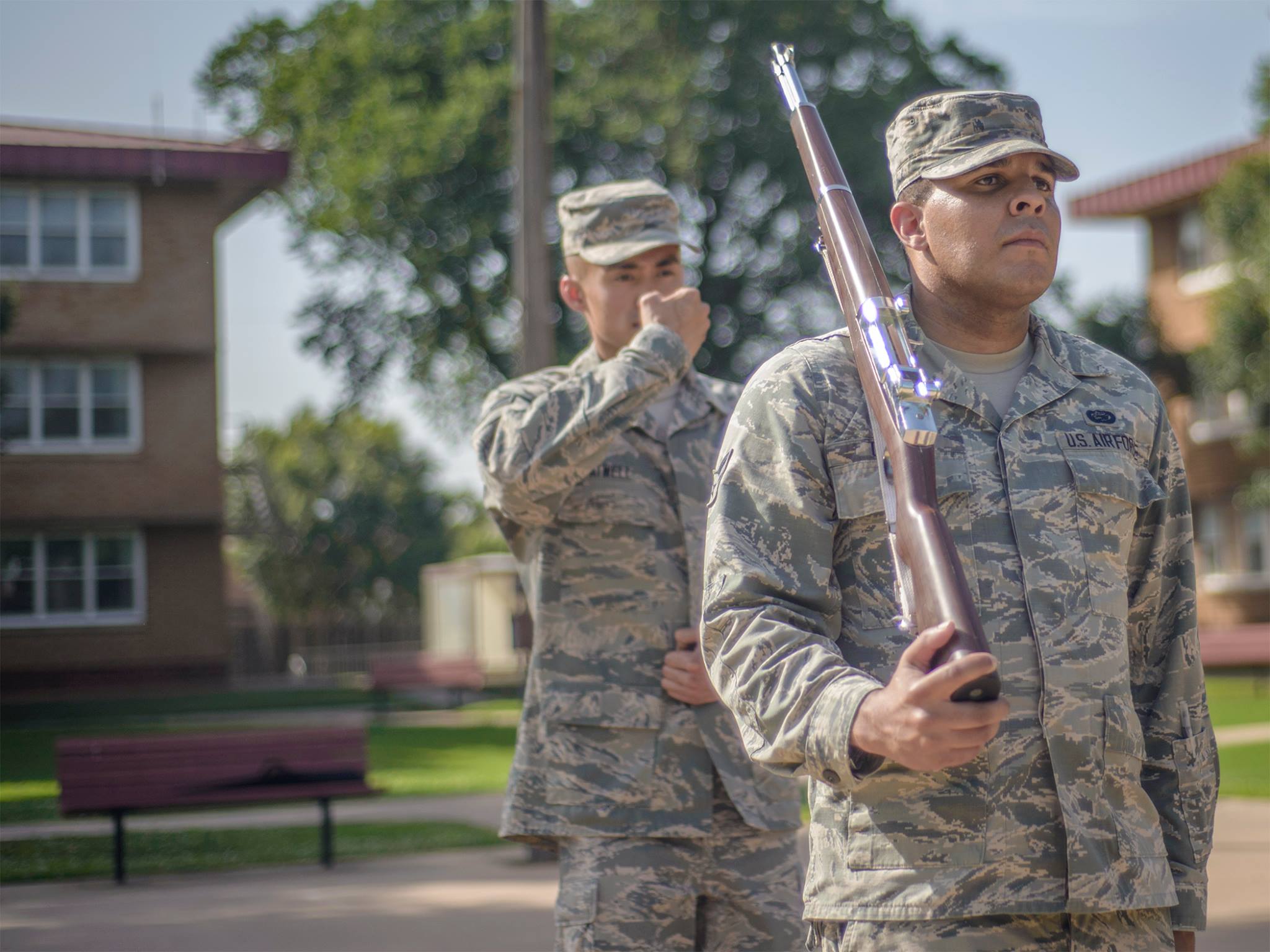 Honor Guard training
