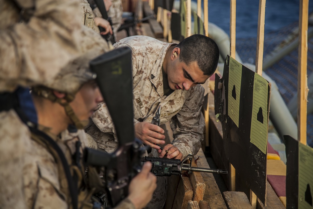 U.S. Marines find groupings during BZO