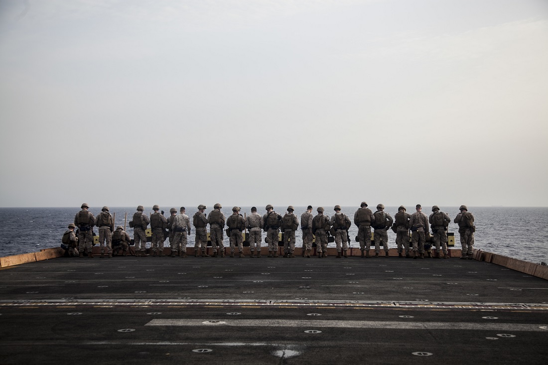 U.S. Marines find groupings during BZO