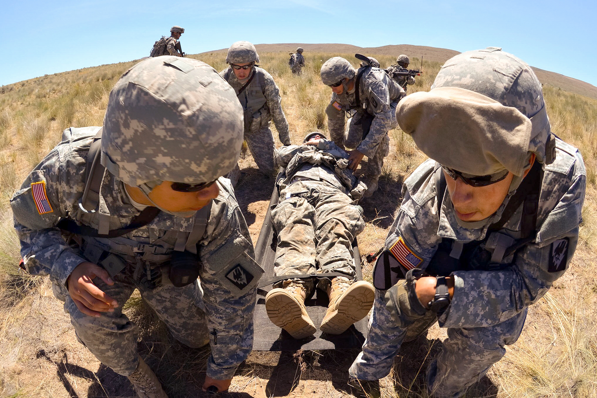 Soldier Carrying Wounded Soldier