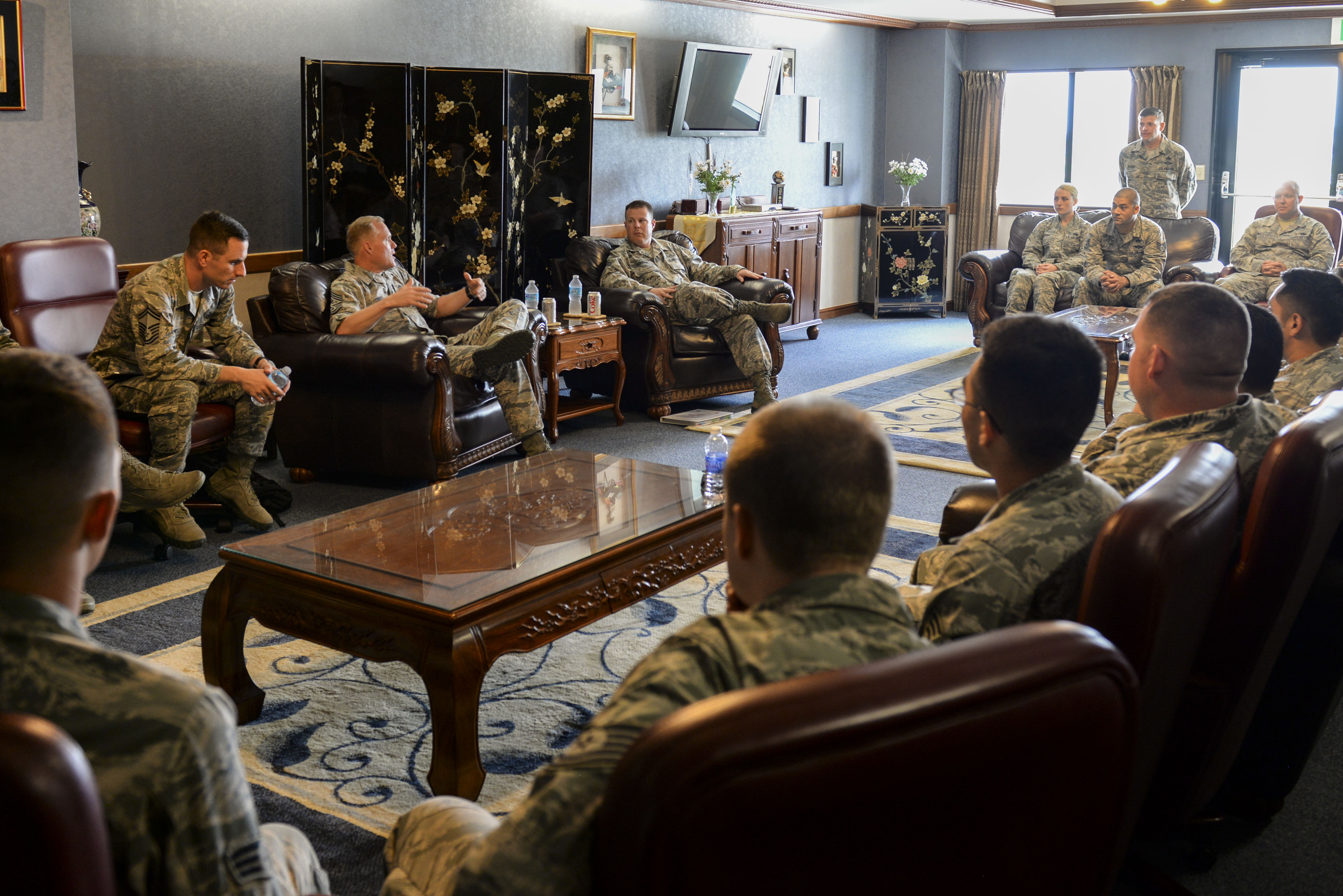 Chief Master Sgt. of the Air Force James Cody visits Kadena