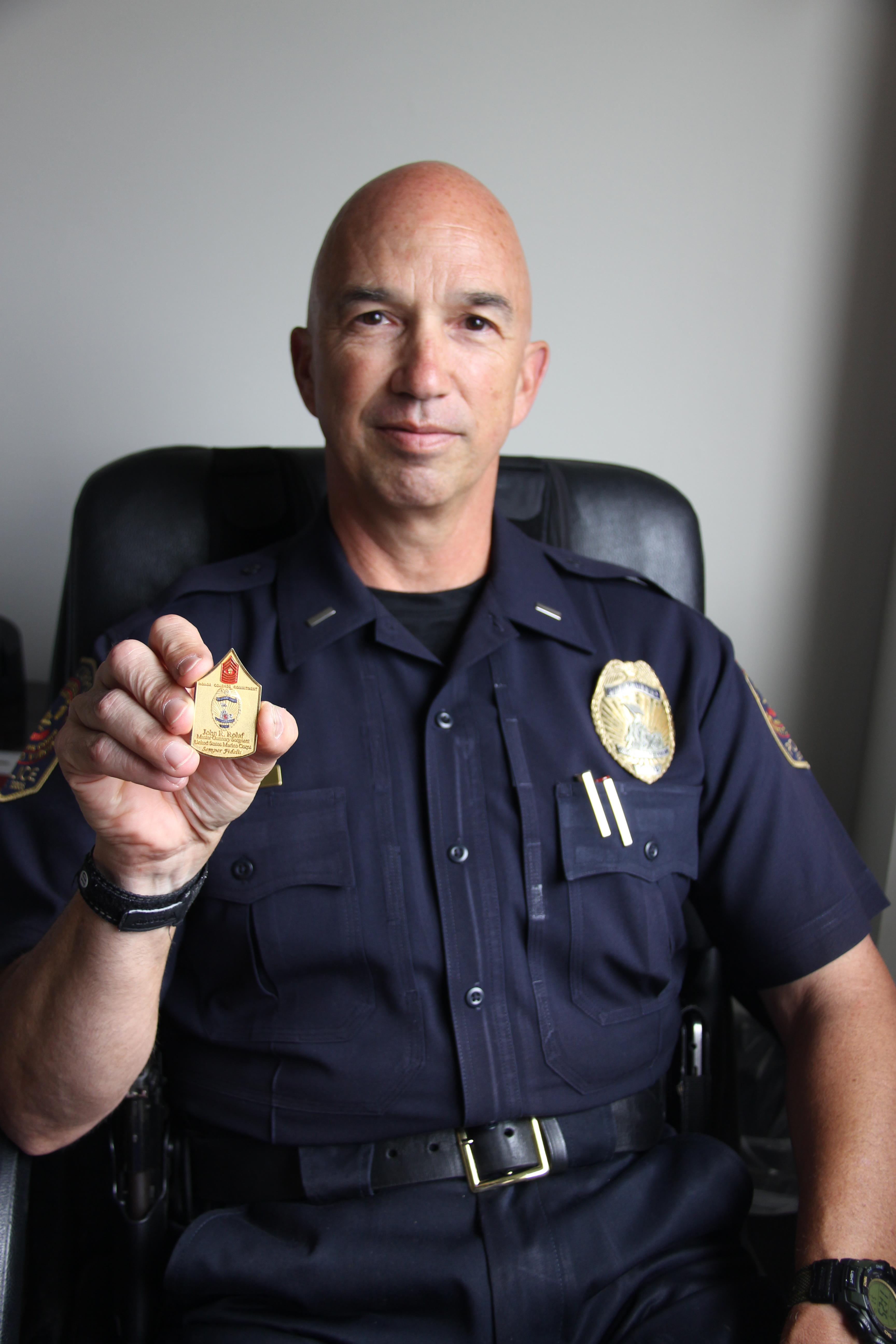 Challenge coin collection represents career for PMO Officer > Marine ...