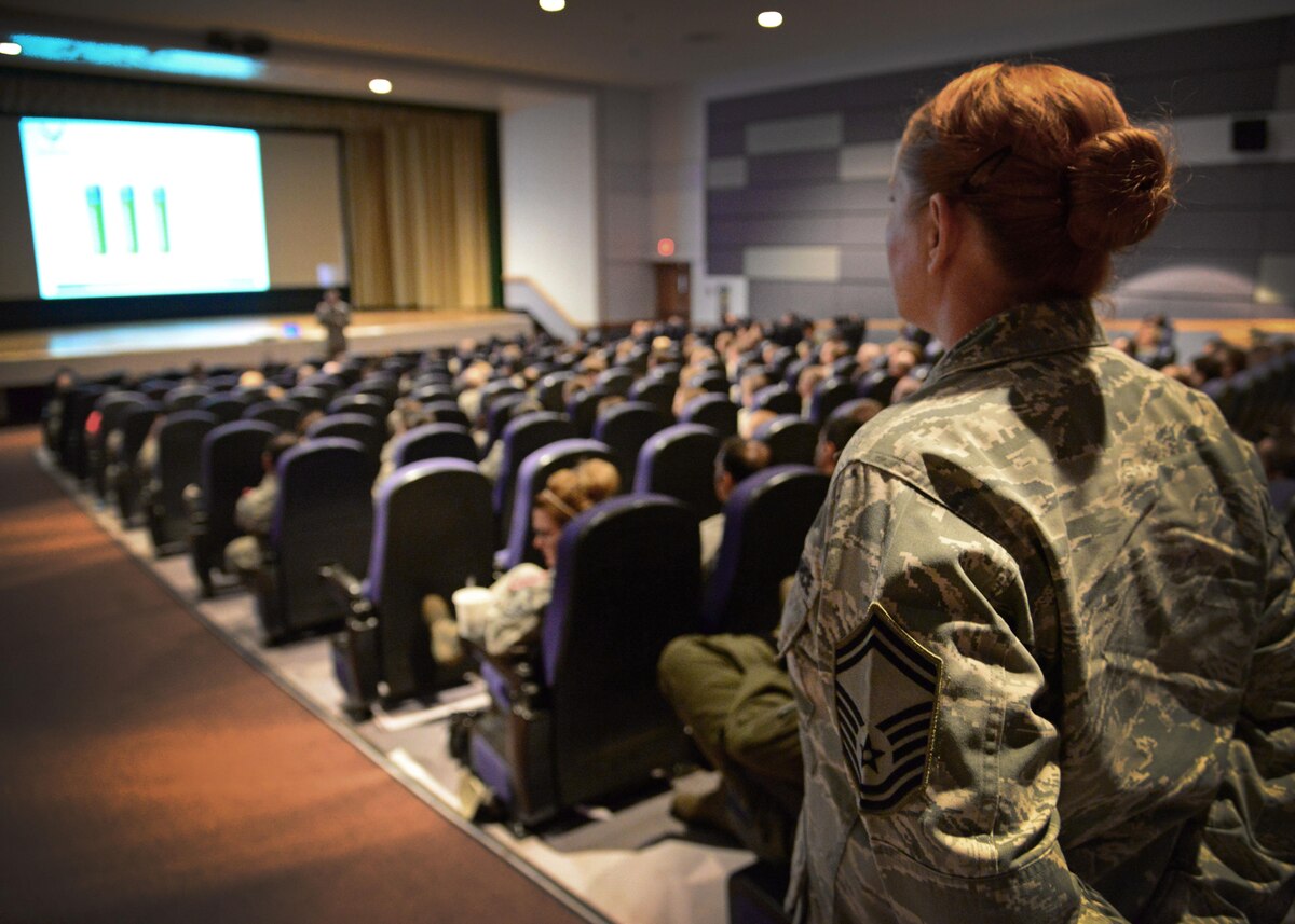 Personnel team conducts enlisted evaluations, promotions town hall ...