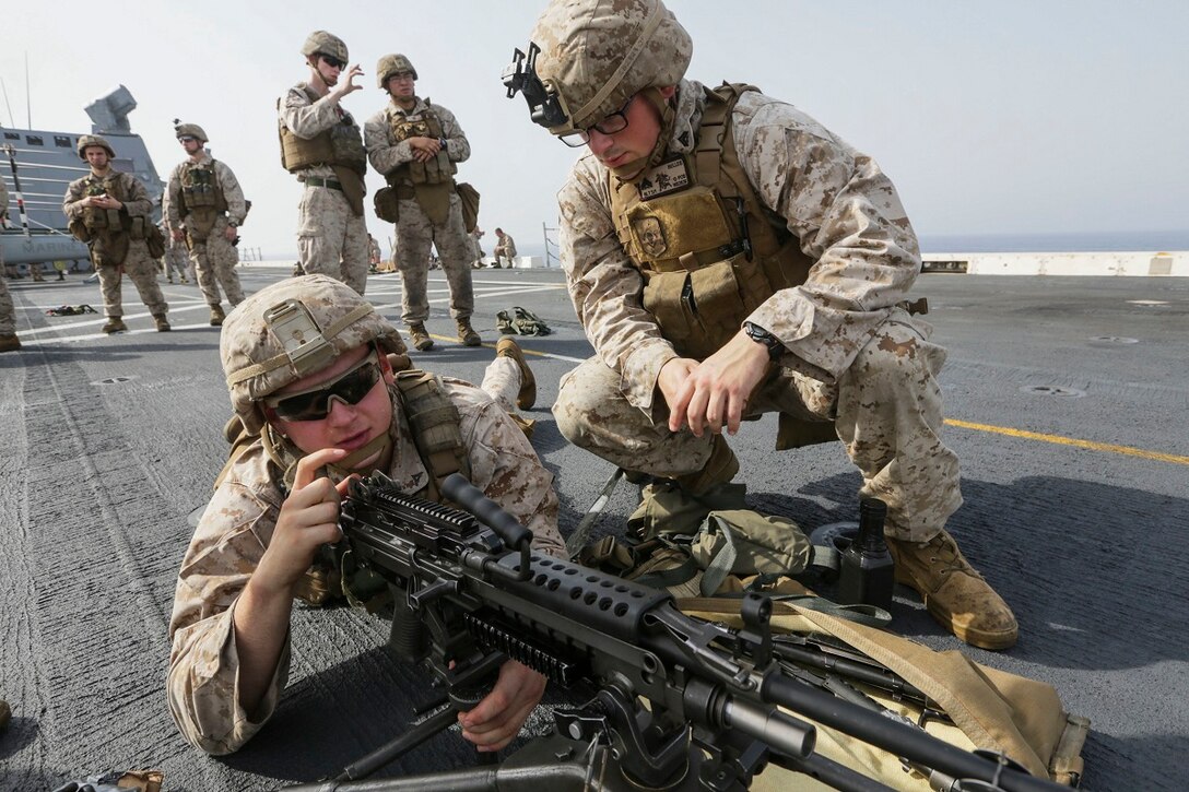 U.S. Marines hone marksmanship skills