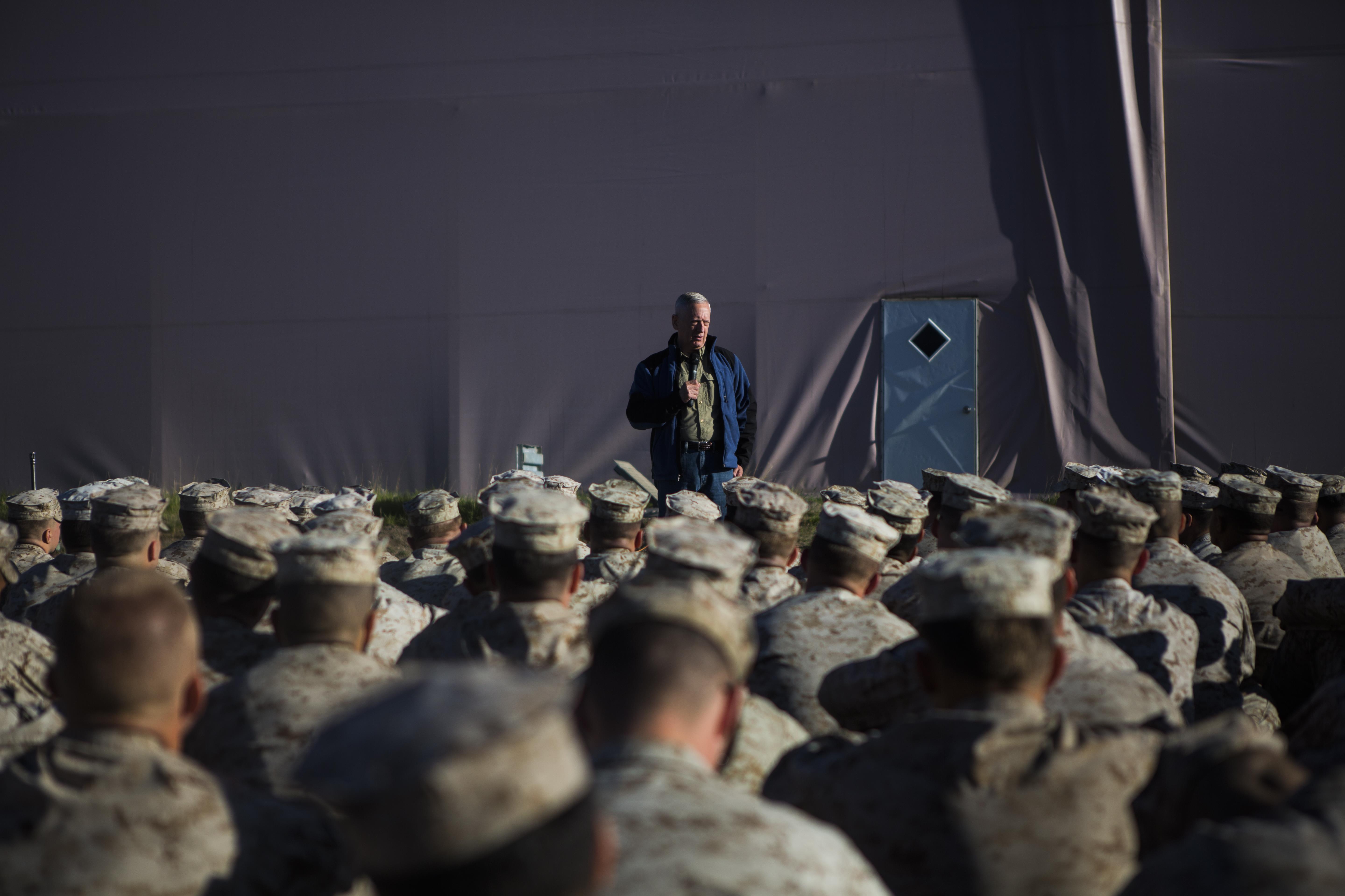 General Mattis Visits Marines of V12