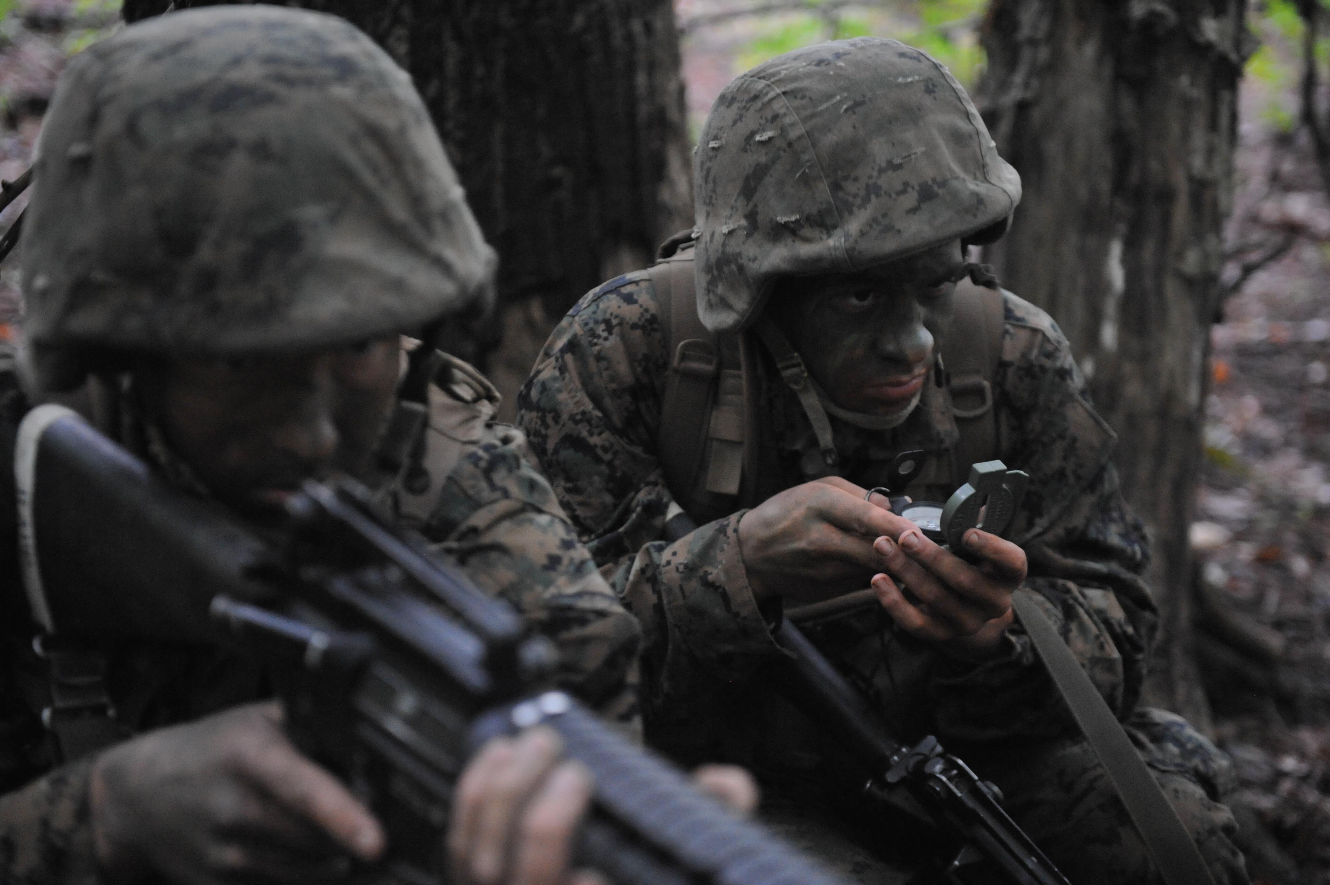 Marines Undergoing Training