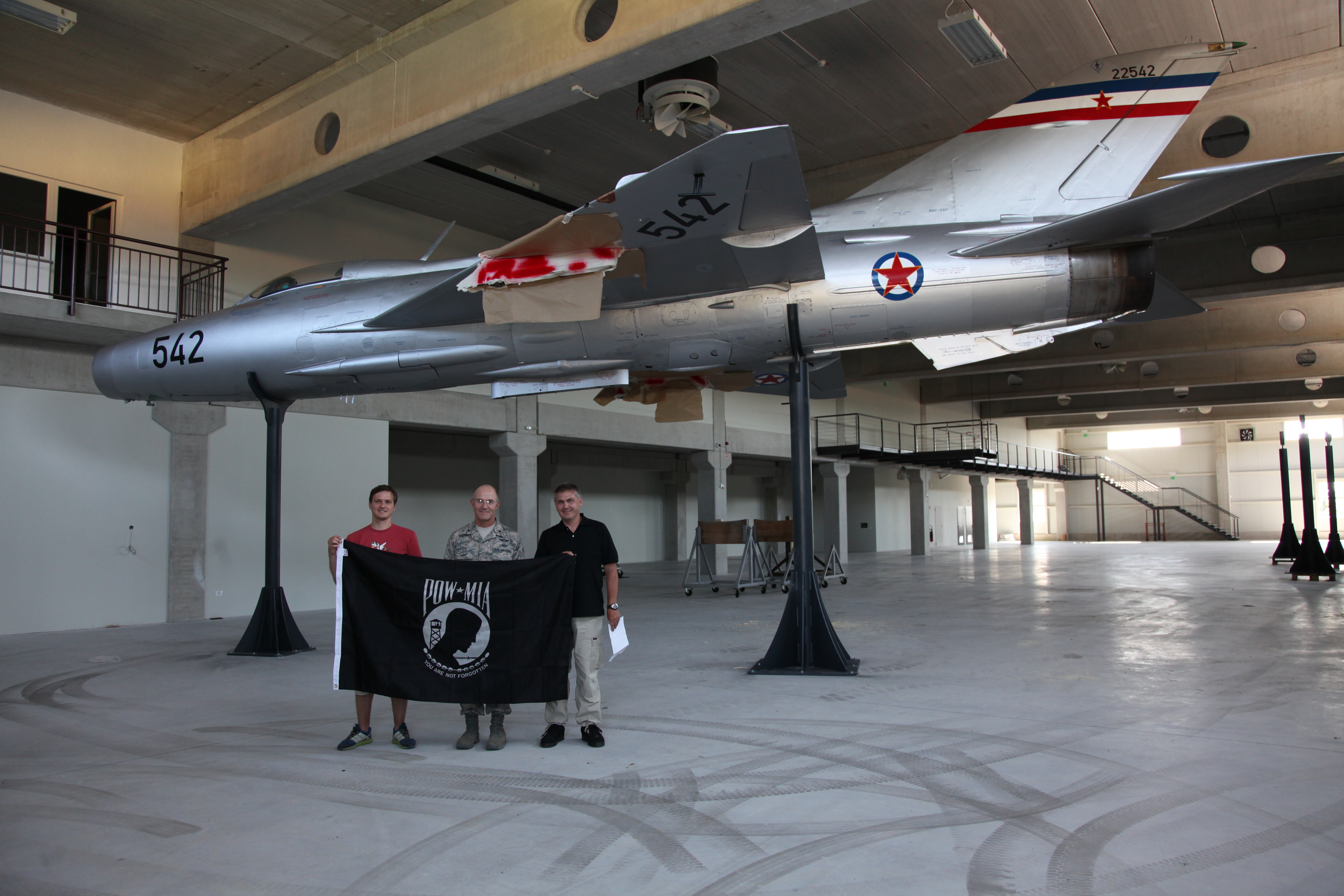 COANG Brig. Gen. Jerome Limoge first to see Yugoslavian MiG 21 display ...