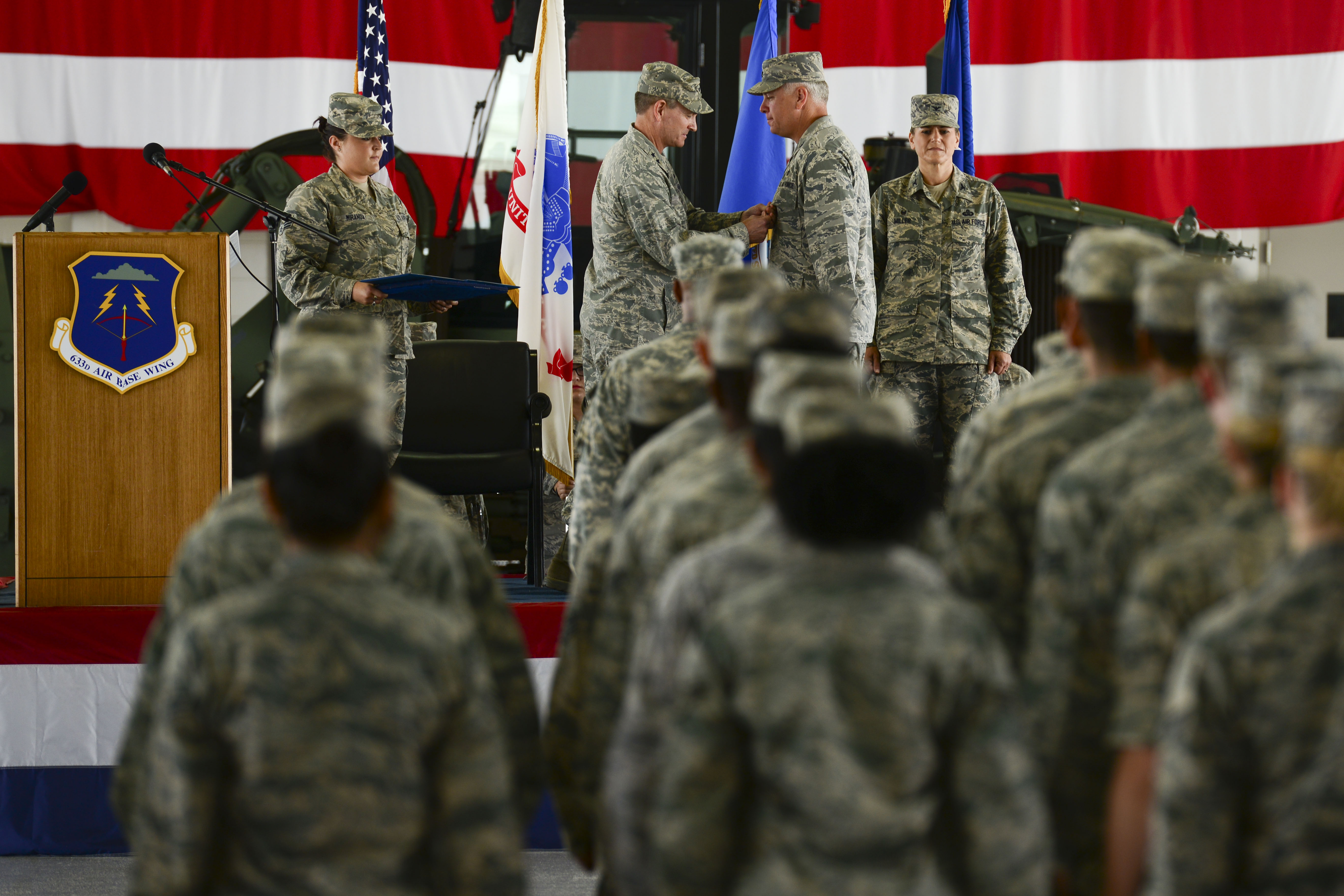 633rd ABW welcomes new commander