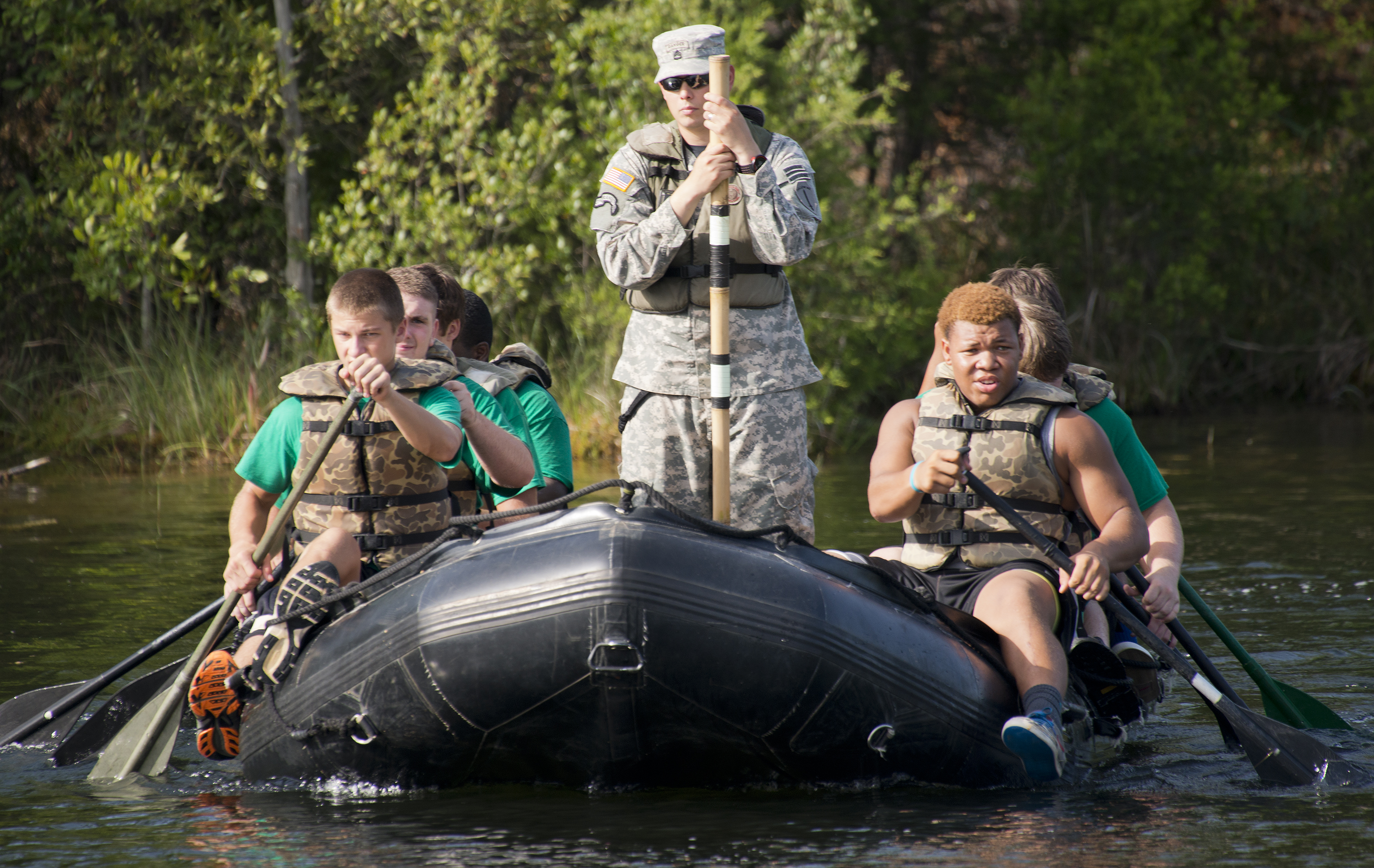 Rangers put local high schoolers through boat ops drills at mini-camp ...