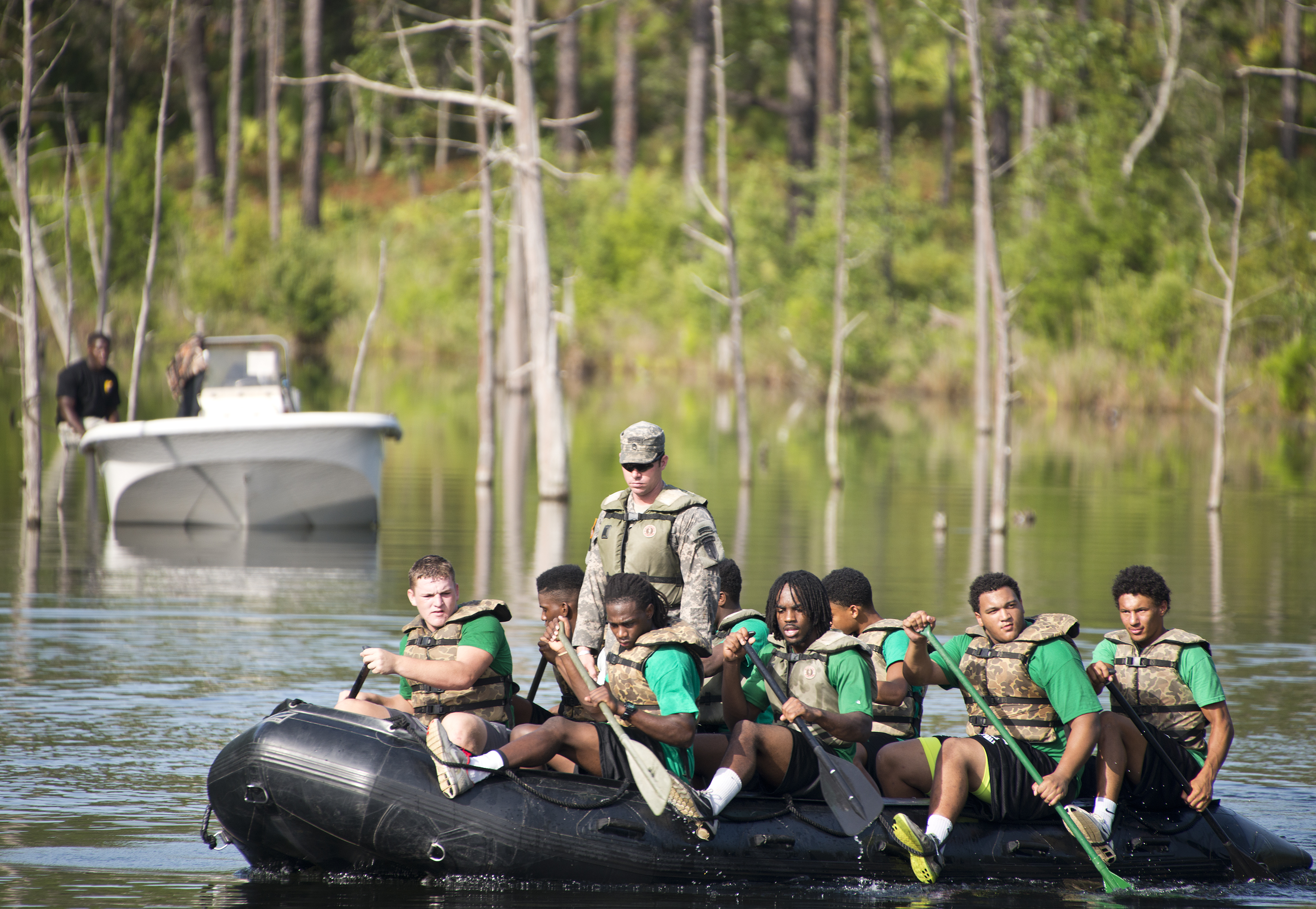 Rangers put local high schoolers through boat ops drills at mini-camp ...
