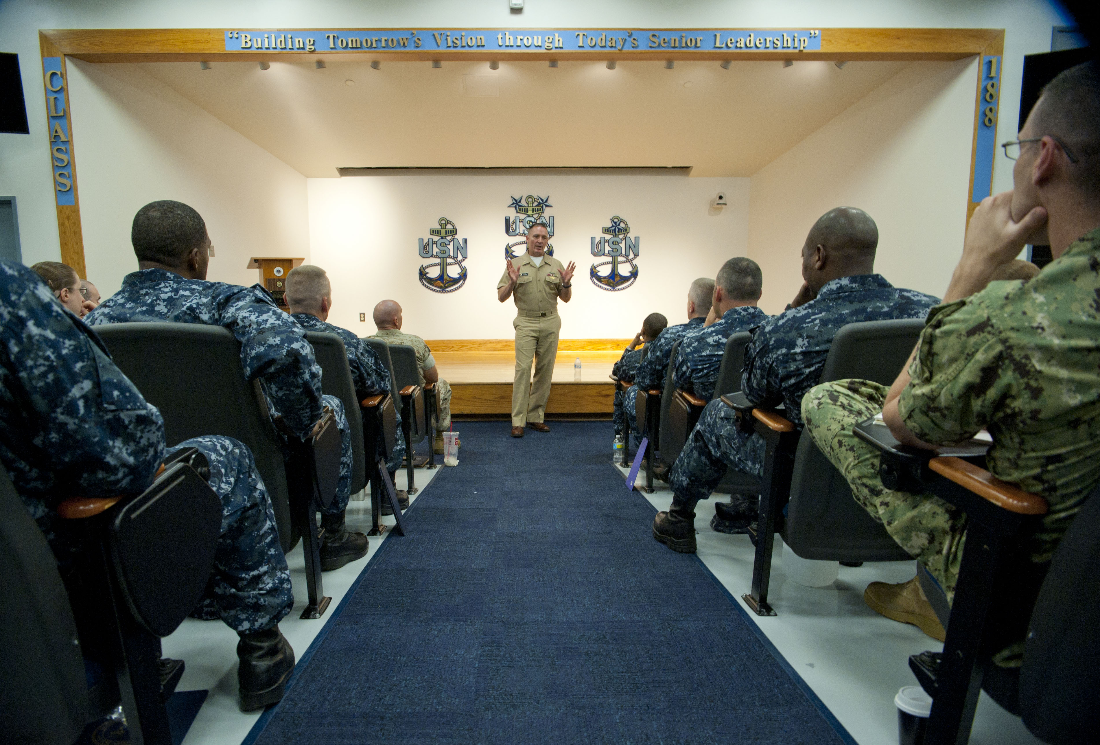 MCPON Speaks About Developing Leaders at Senior Enlisted Academy ...