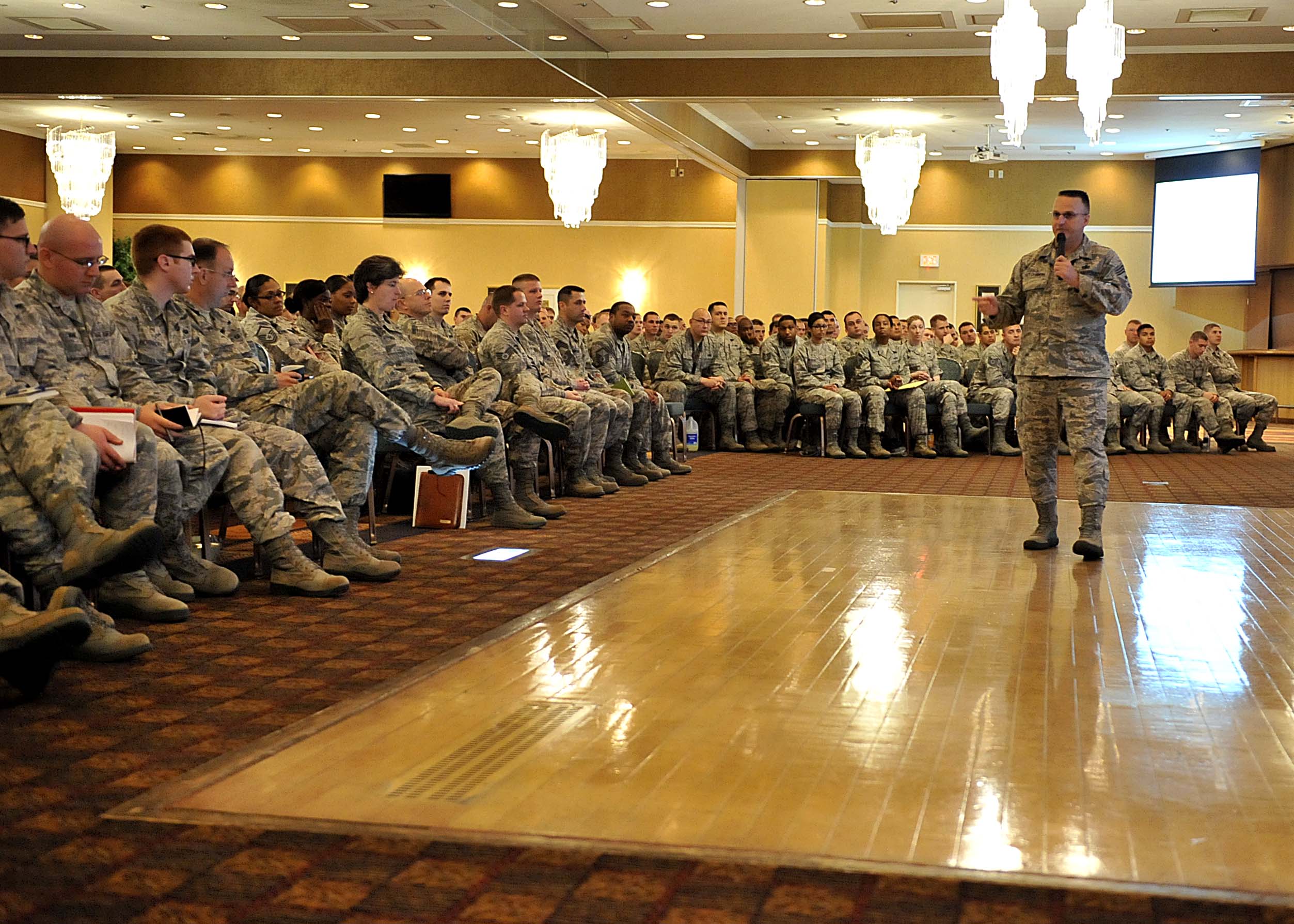 EES/WAPS briefing team visits Misawa Air Base
