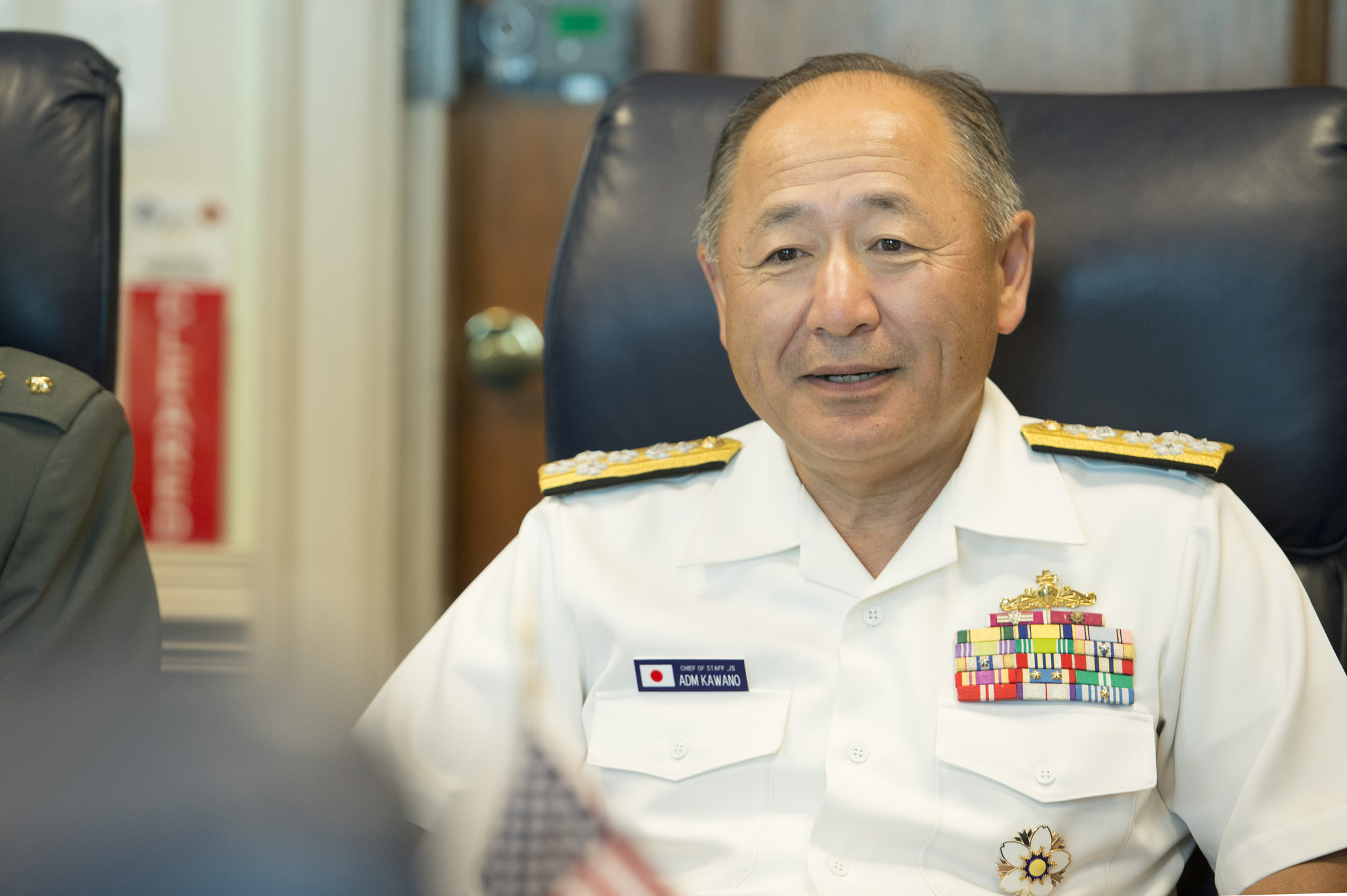 Japanese Adm. Katsutoshi Kawano, chief of the joint staff for the Japan ...