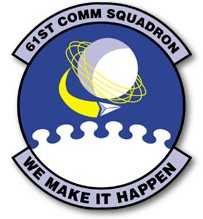 61st Communications Squadron crest