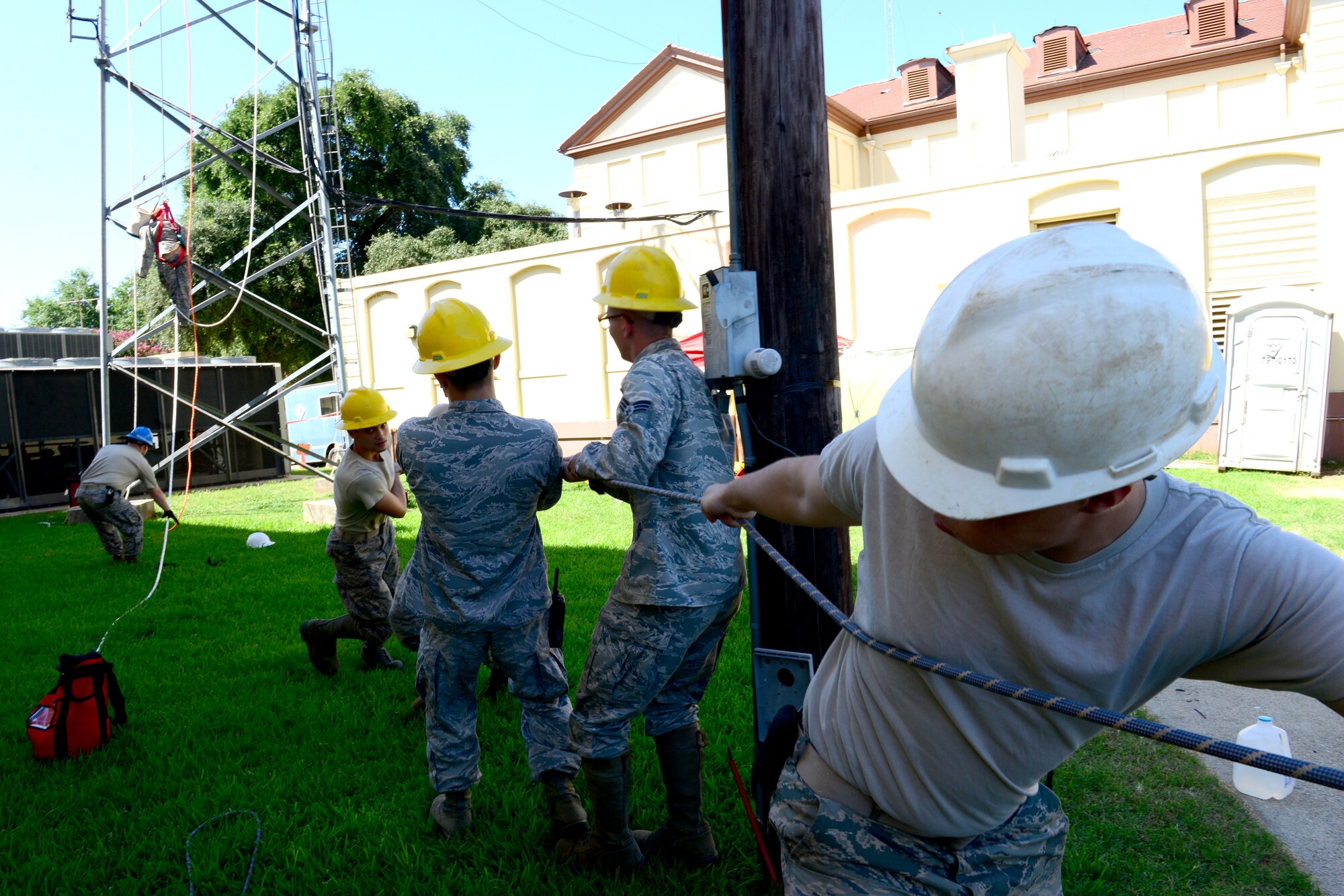 Cable Dawgs train above Barksdale > Barksdale Air Force Base > Display