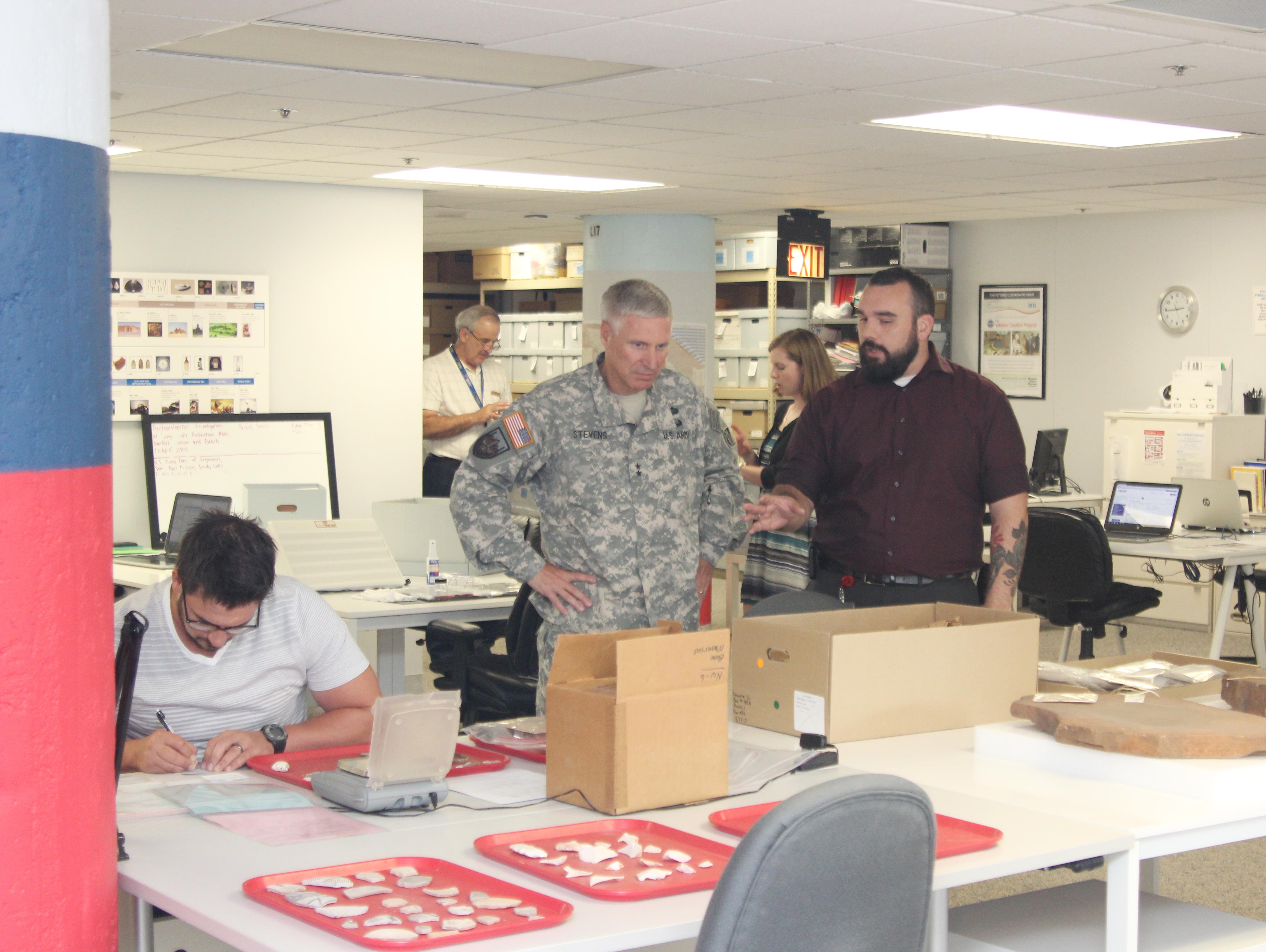 Maj. Gen. Stevens vists the St. Louis District