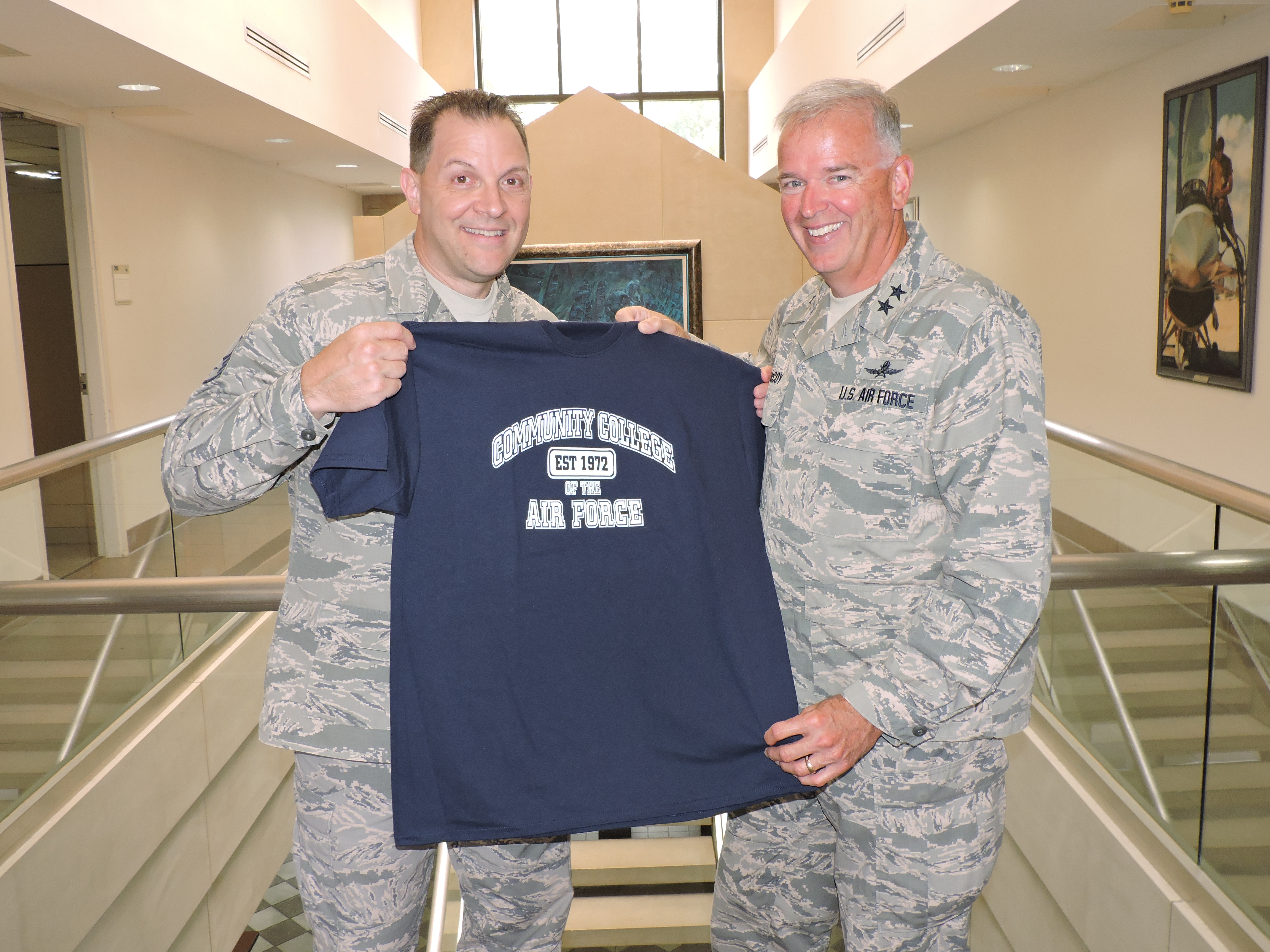 ANG two-star visits CCAF > Air University (AU) > Air University News