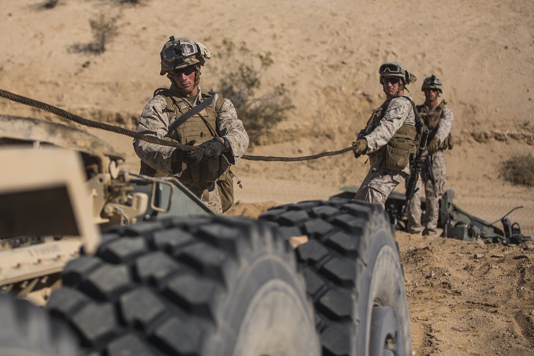 Need a tow: CLB-1 conducts vehicle recovery training