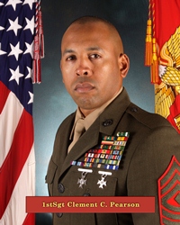First Sergeant Clement C. Pearson > Training Command > Biography