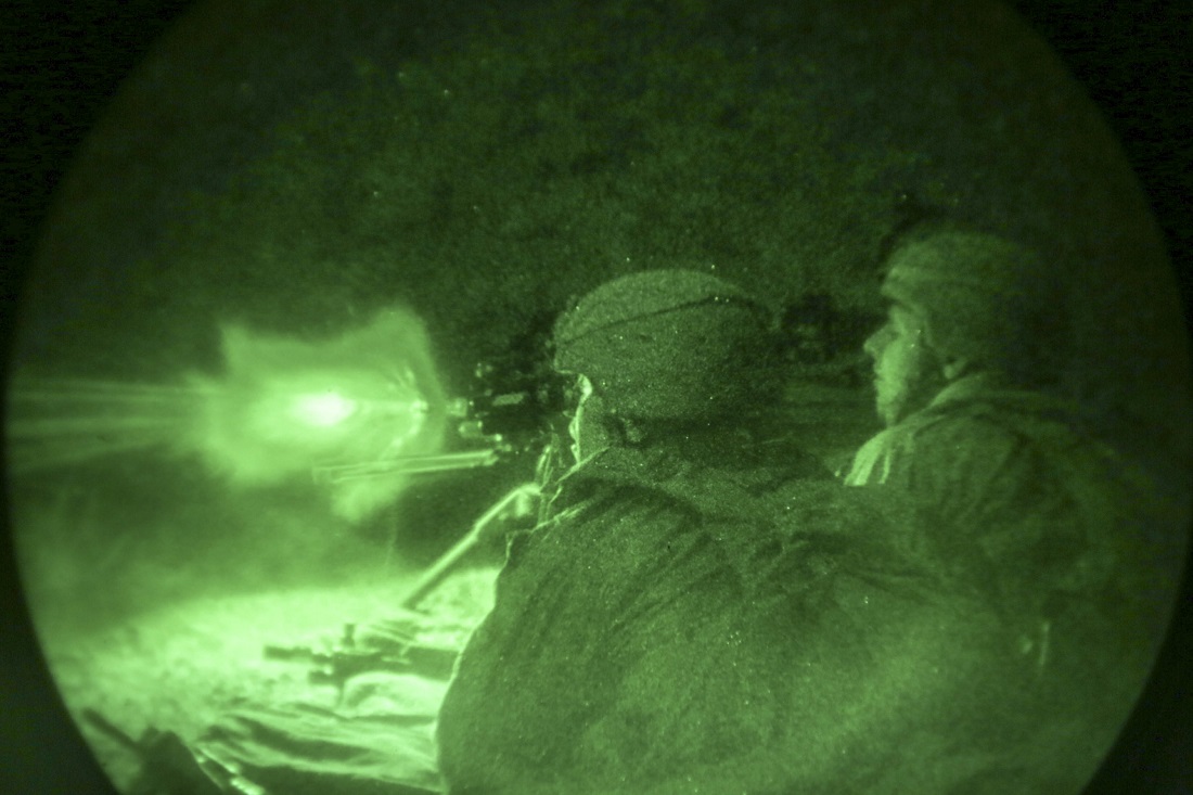 U.S. Marines become one with the night