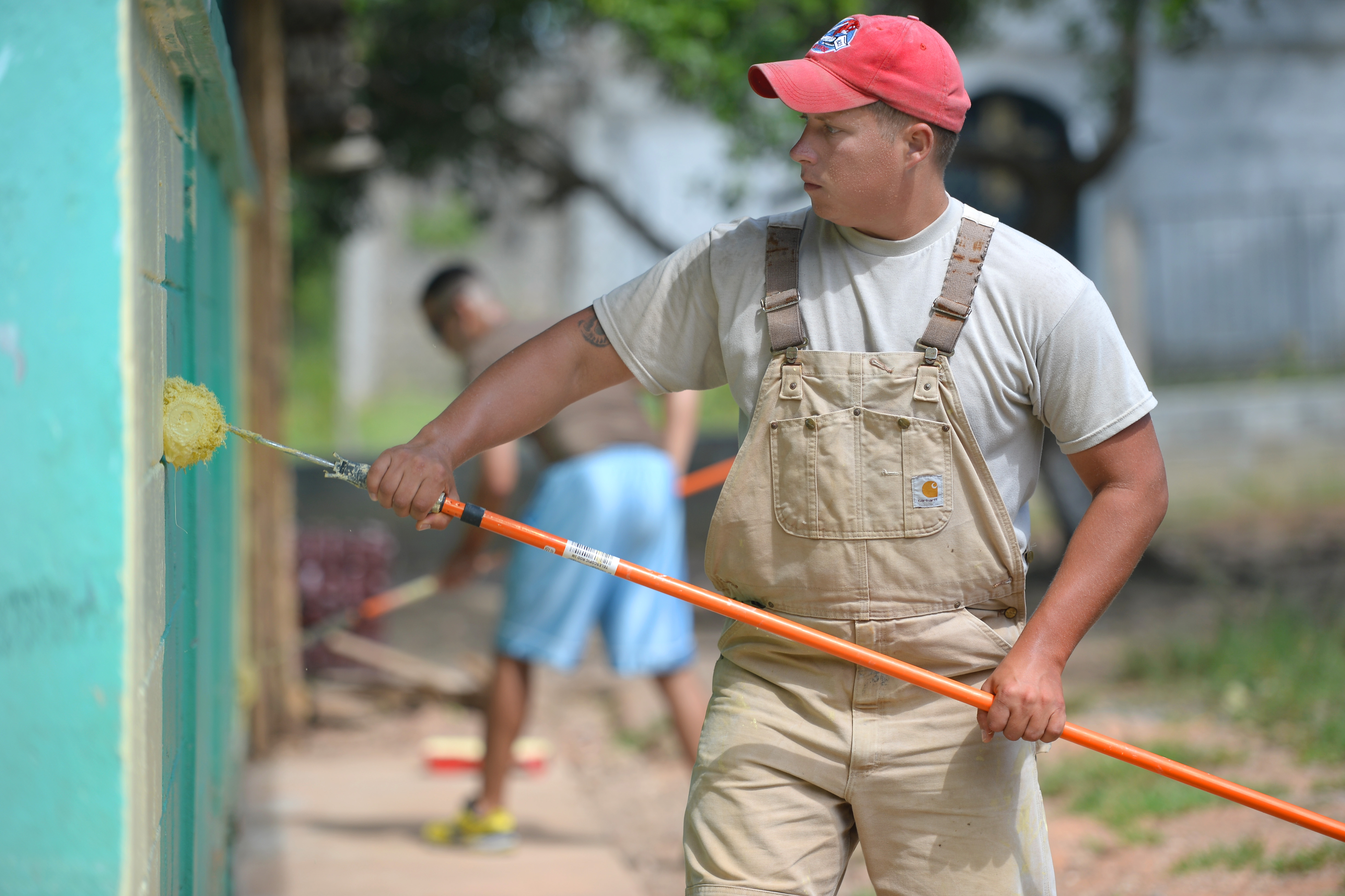 U.S. Air Force Staff Sgt. Michael Zemke, foreground and U.S. Air Force ...