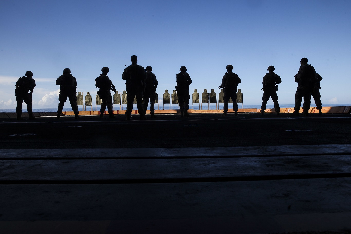 Marksmanship at sea