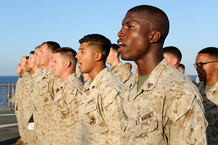 24th MEU NCOs graduate Corporal’s Leadership Course 048-15 at sea