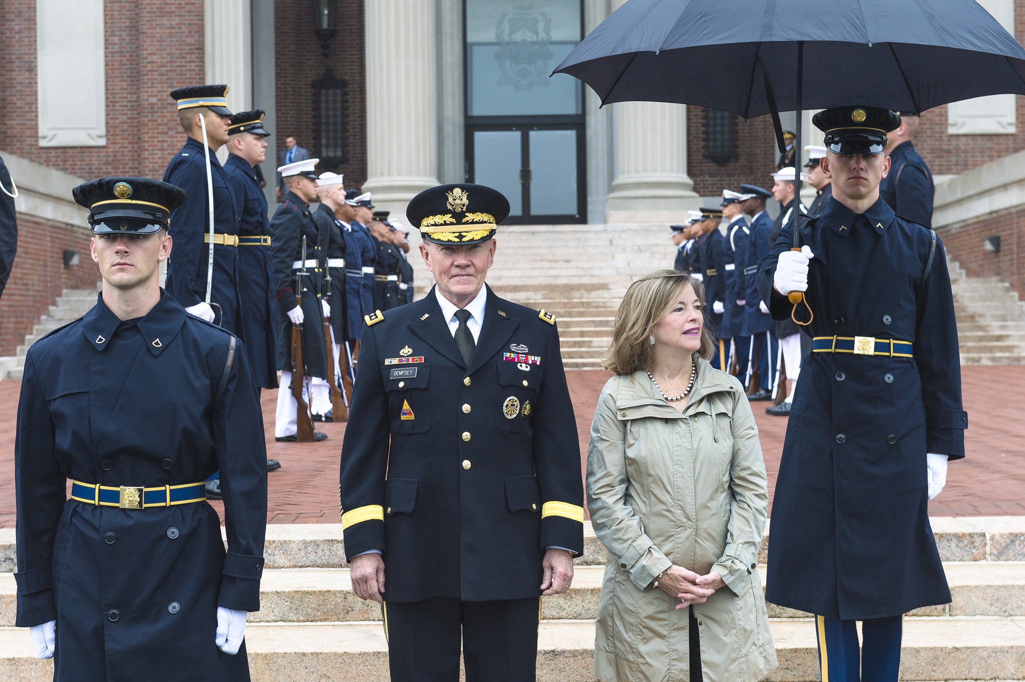 U.S. Army Gen. Martin E. Dempsey, second from left, chairman of the ...