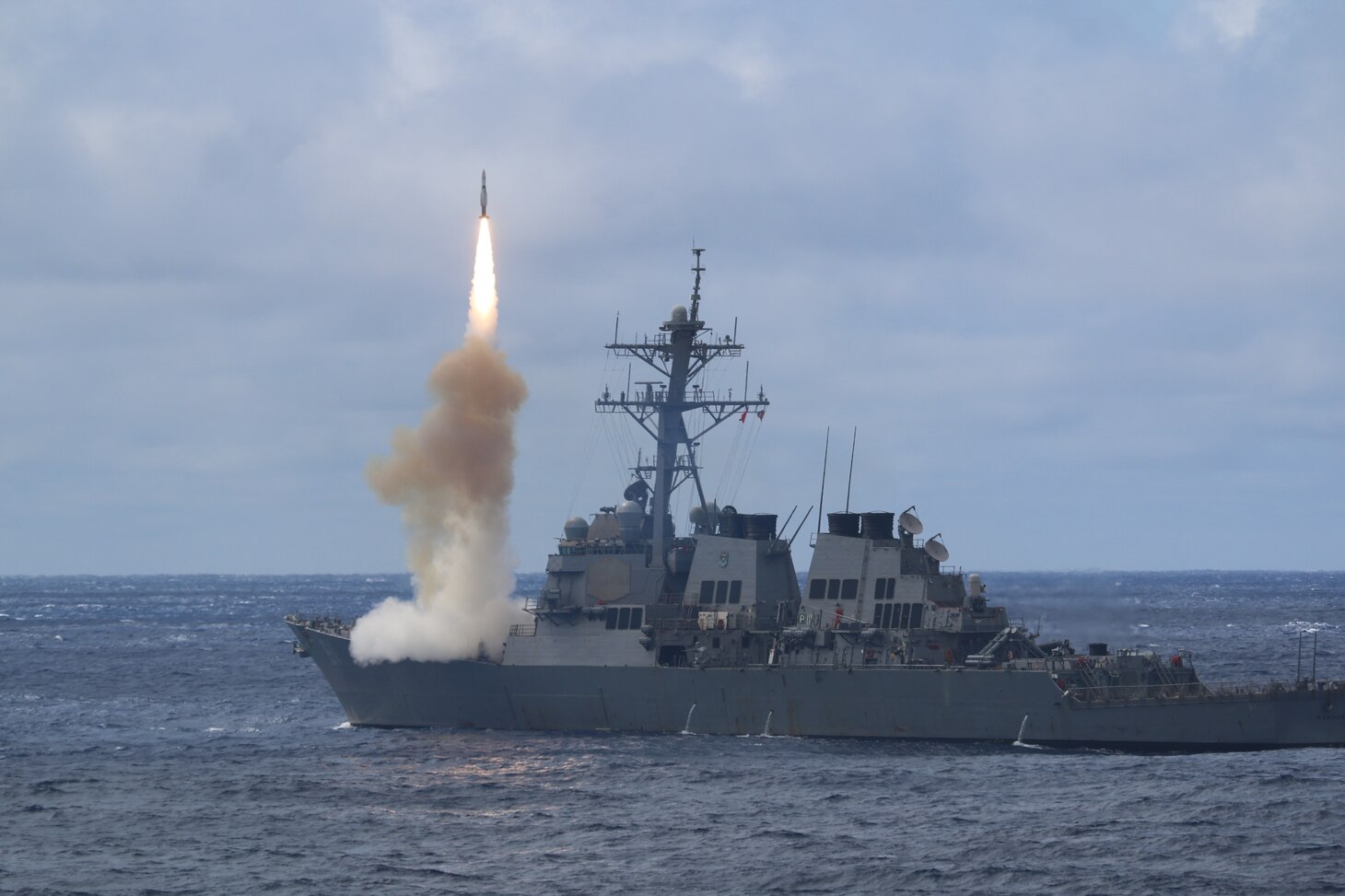 Carrier Strike Group 8 Destroyers Conduct Missile Firing Exercise ...