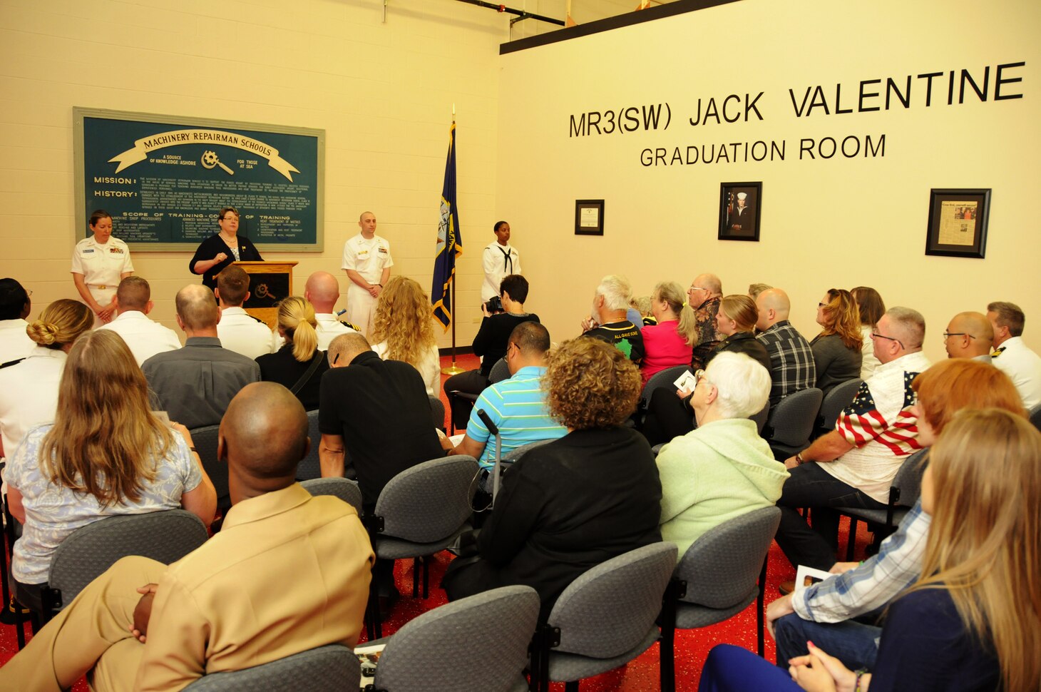 Machinery Repairman 'A' School Dedicates Graduation Room in Honor of ...