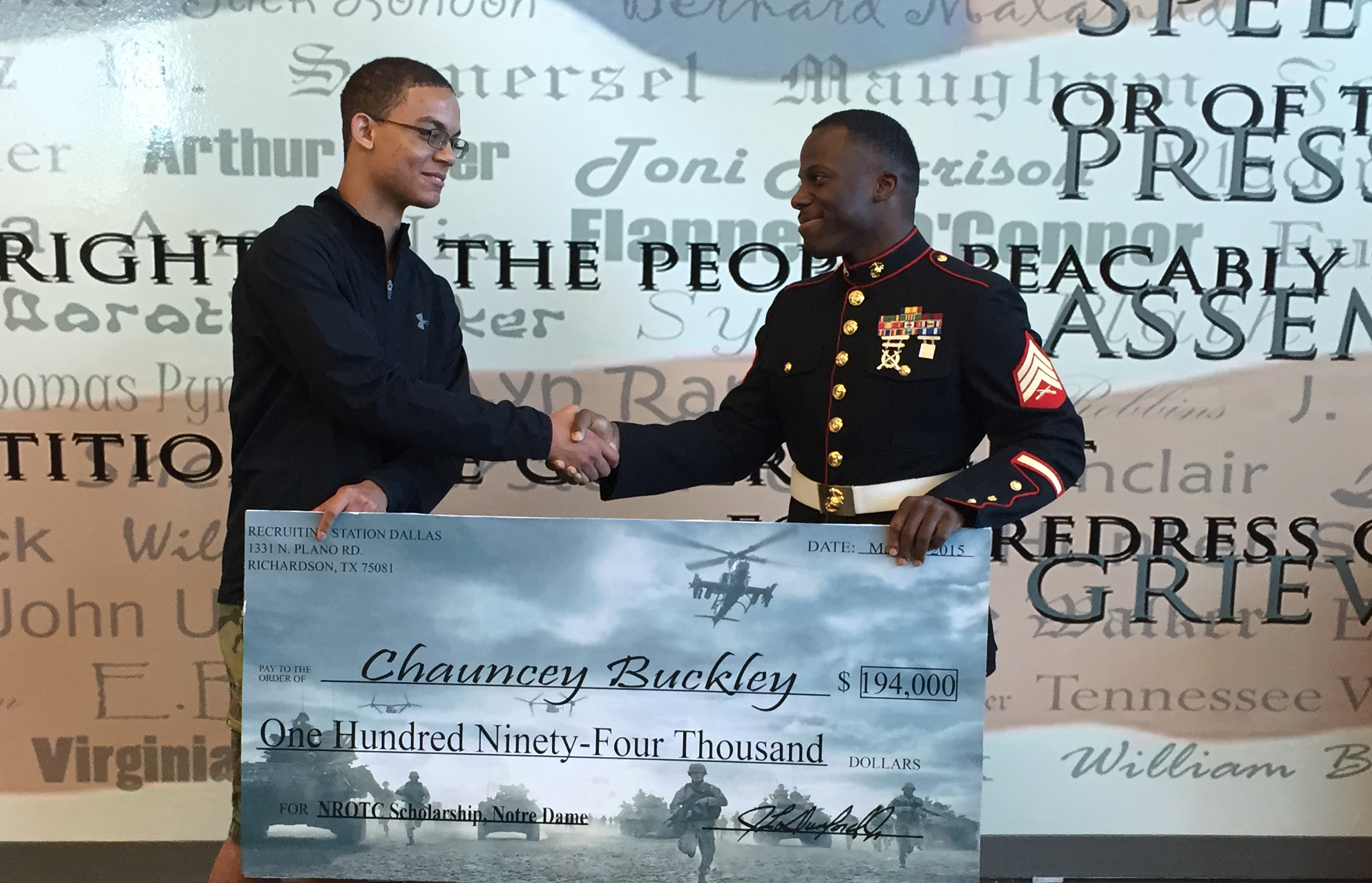 Ennis Highschool Student Receives NROTC Scholarship