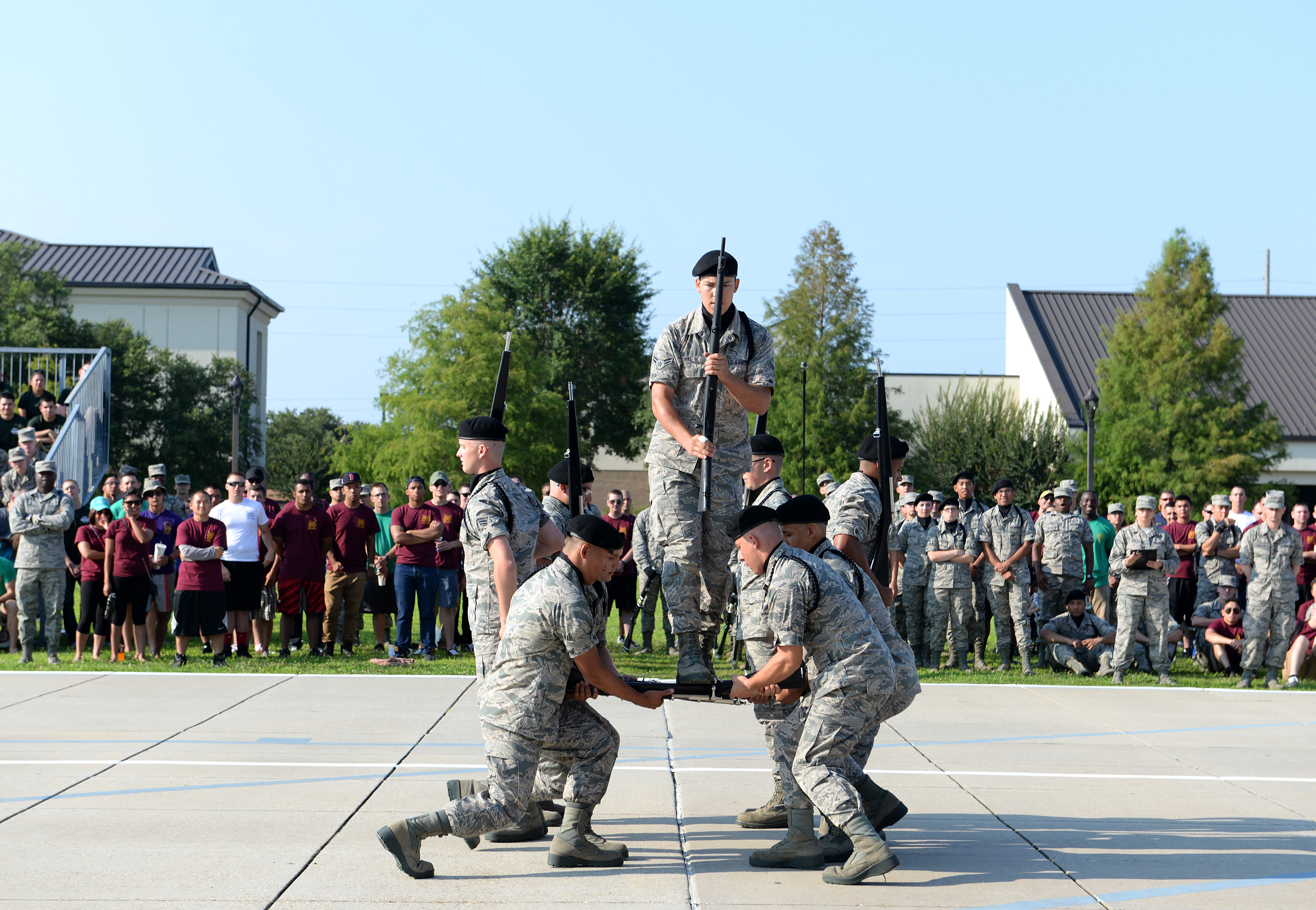336th TRS Red Wolves take drill competition