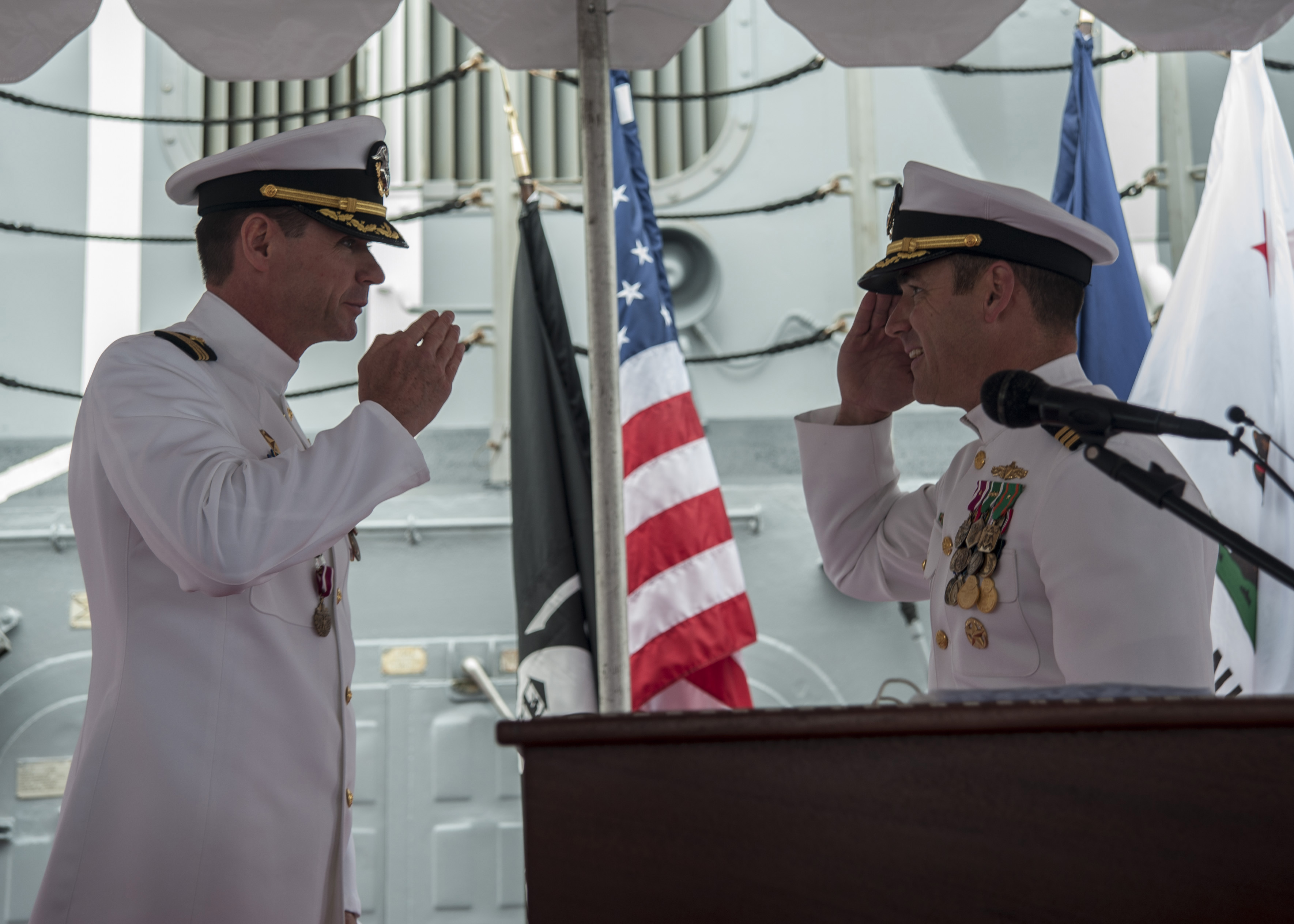 USS Sampson Holds Change of Command in San Diego > United States Navy ...
