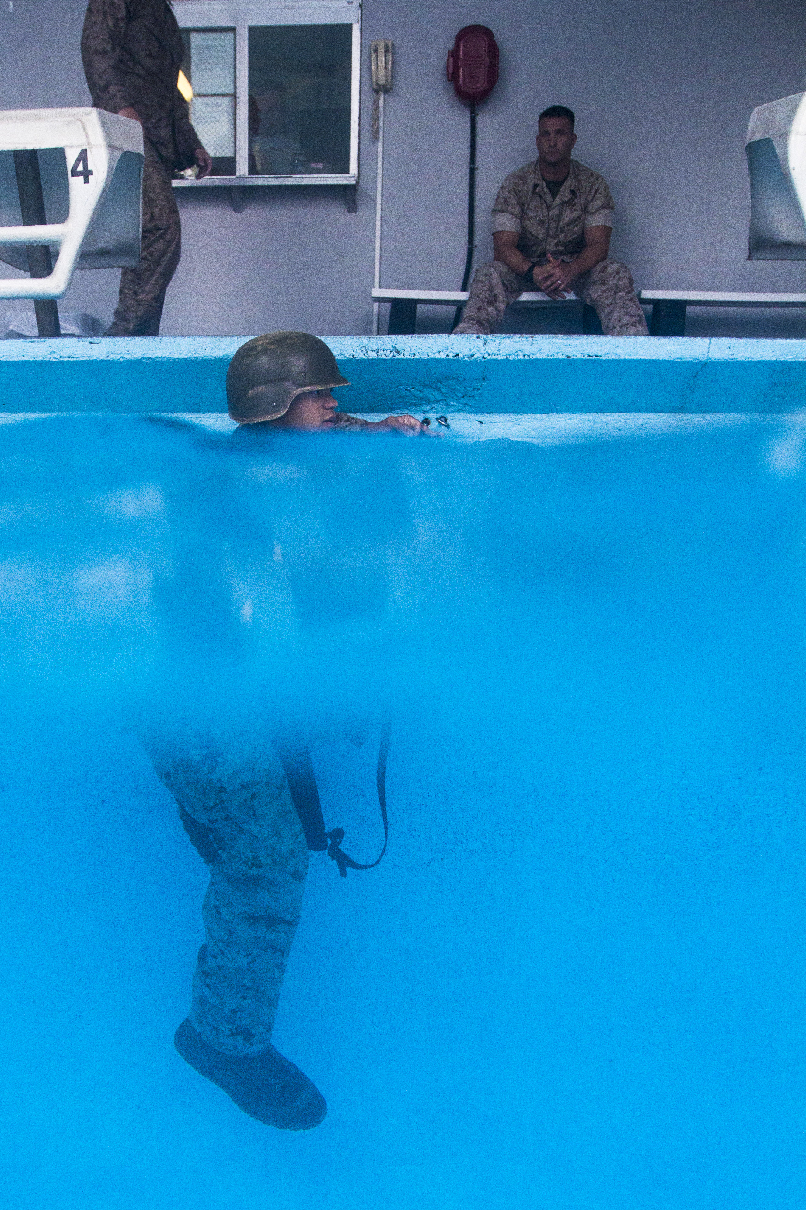 PHOTOS: U.S. Marines dive into water survival training > Seymour ...