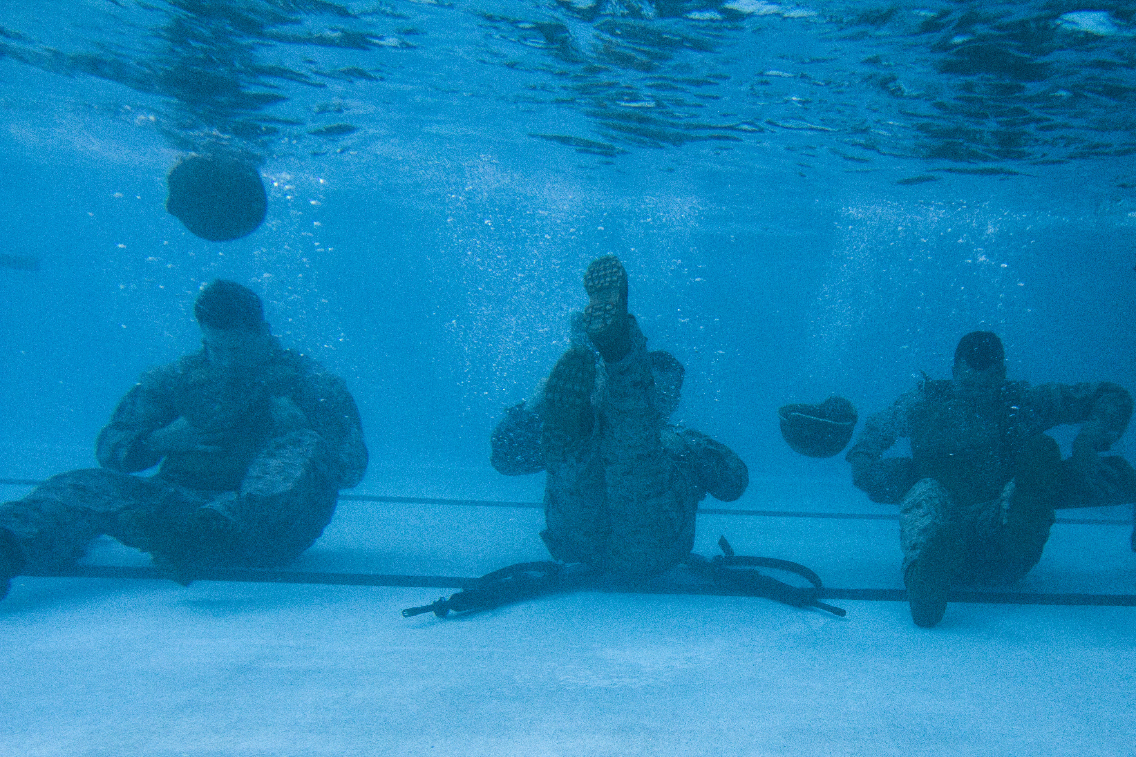 PHOTOS: U.S. Marines dive into water survival training > Seymour ...