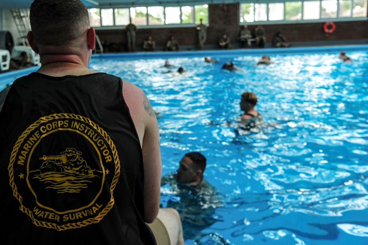 PHOTOS: U.S. Marines dive into water survival training > Seymour ...