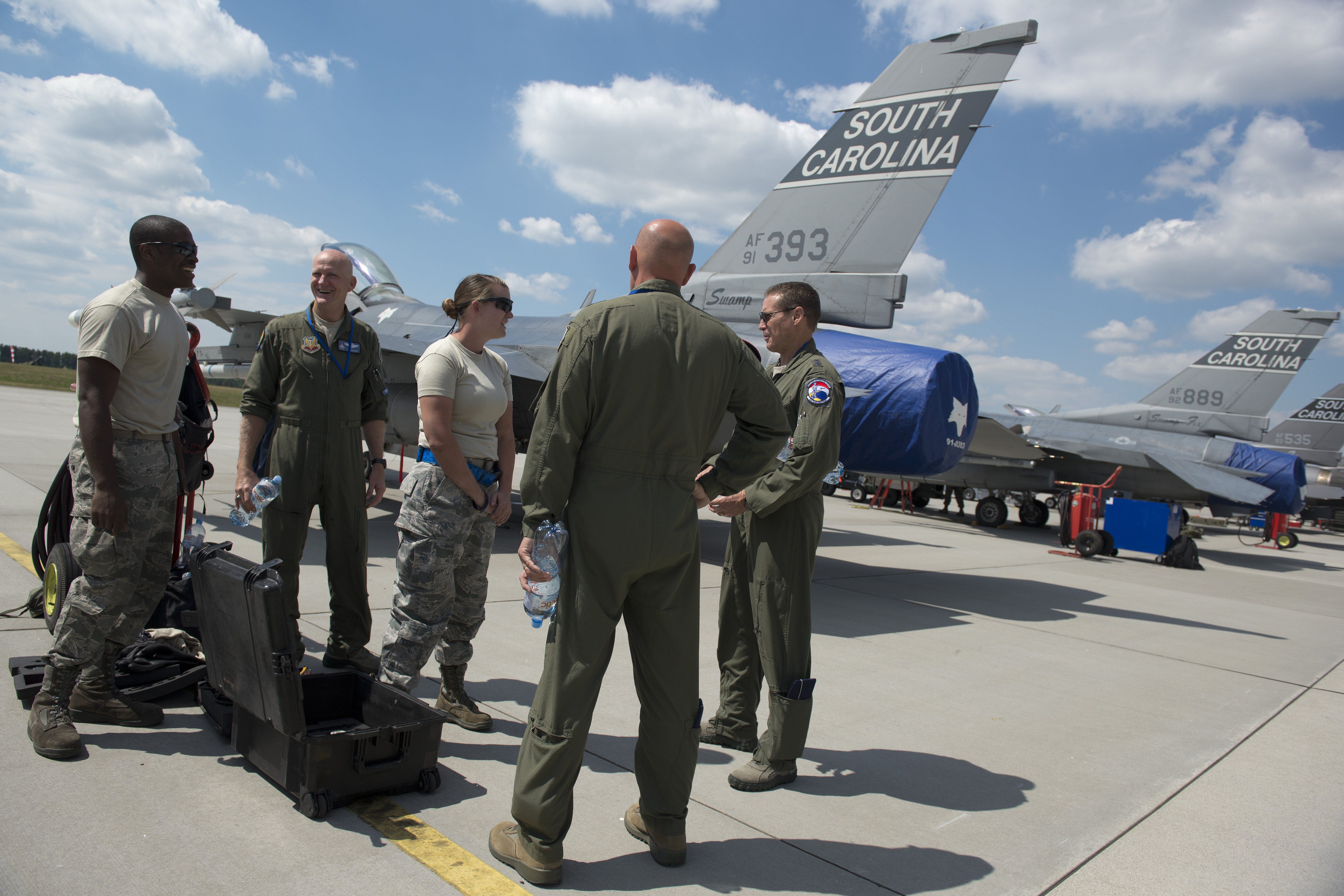 Air National Guard leadership visits deployed Airmen in Europe > U.S ...