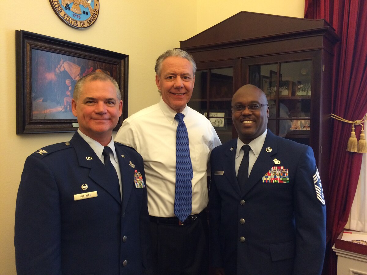 Wing leaders update Congressional members on mission, status of unit ...