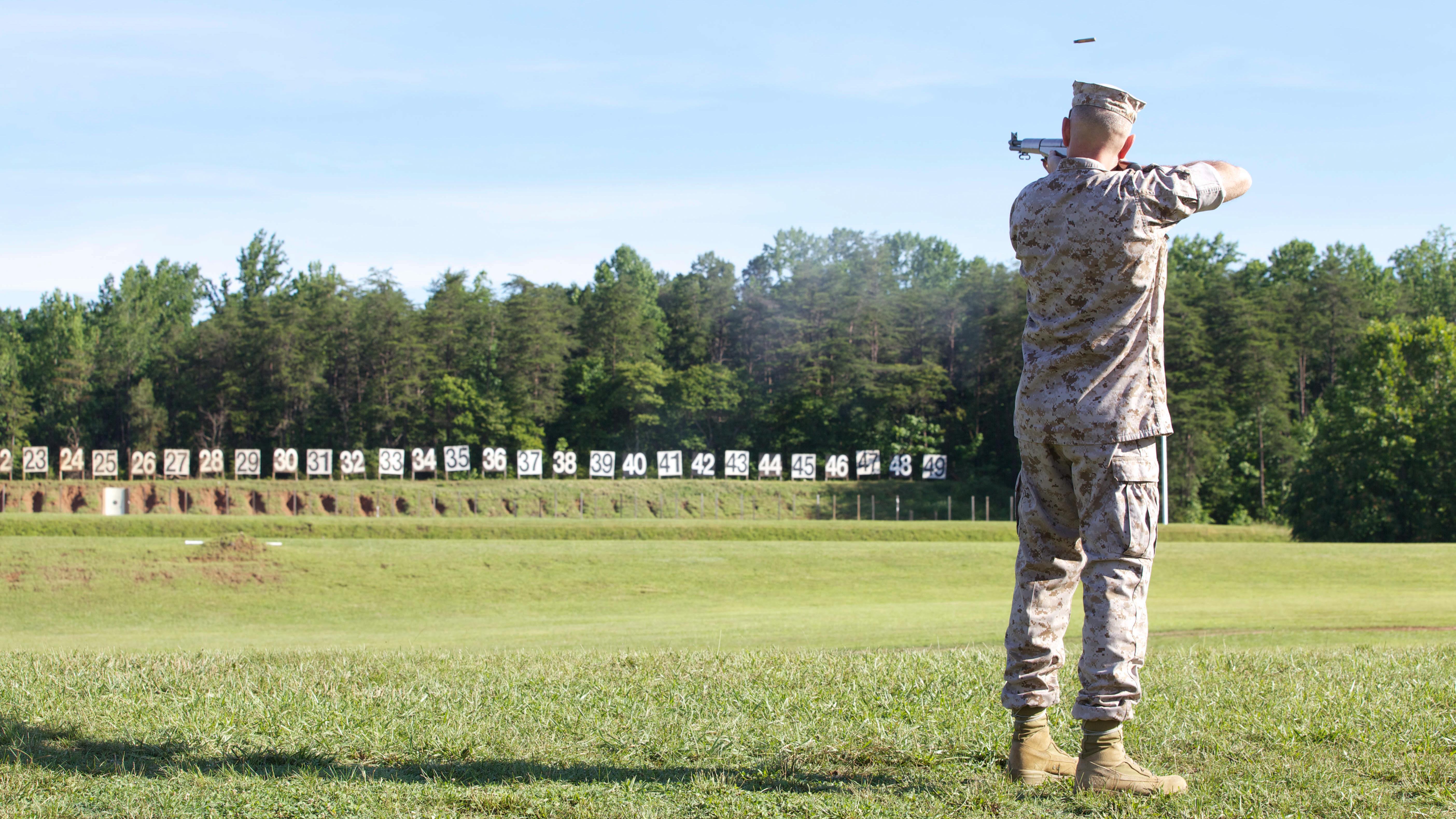 Interservice rifle match begins with first shot > United States Marine ...