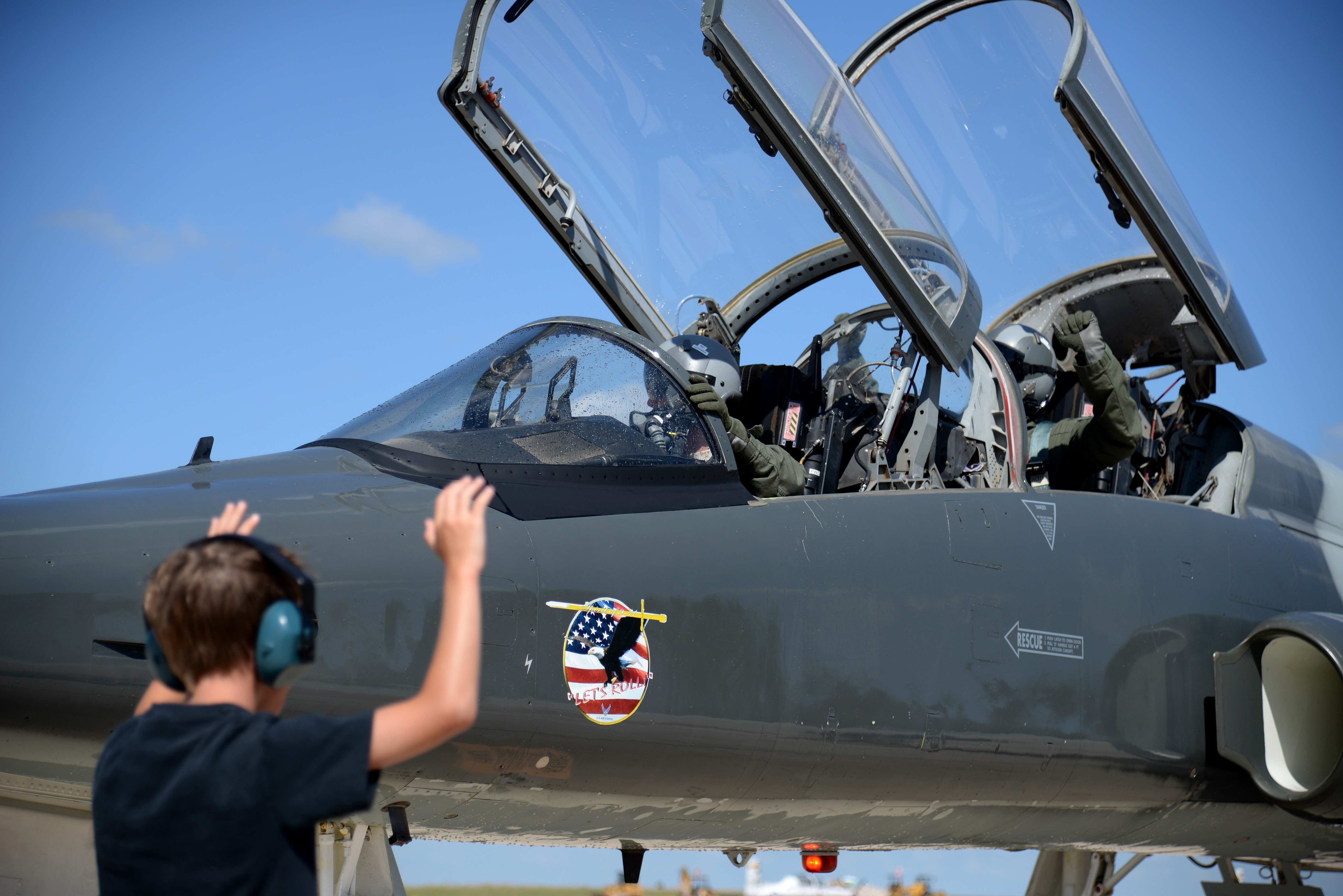 Col. Hastings' final flight here at Laughlin Air Force Base