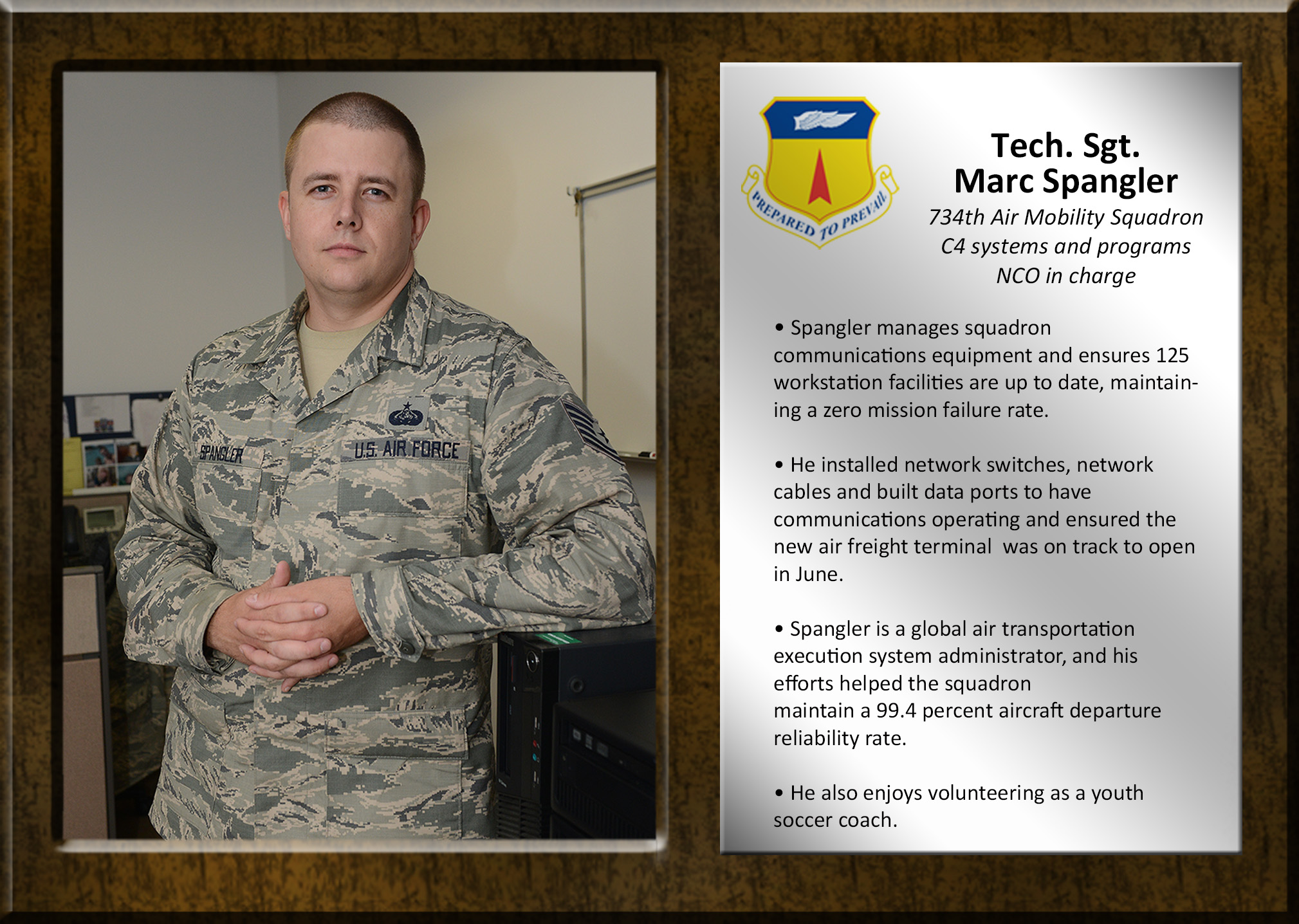 Team Andersen's Best: Tech. Sgt. Marc Spangler > Andersen Air Force ...