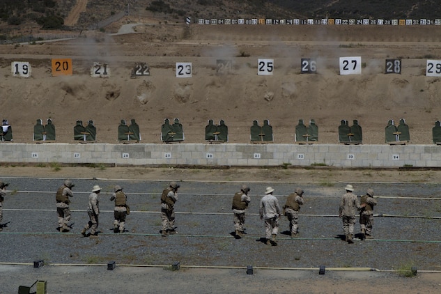 Aiming for success; Miramar Marines complete marksmanship course ...