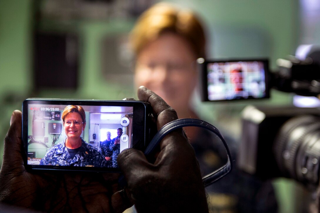 U.S. Navy Capt. Melanie Merrick, commanding officer of Medical ...