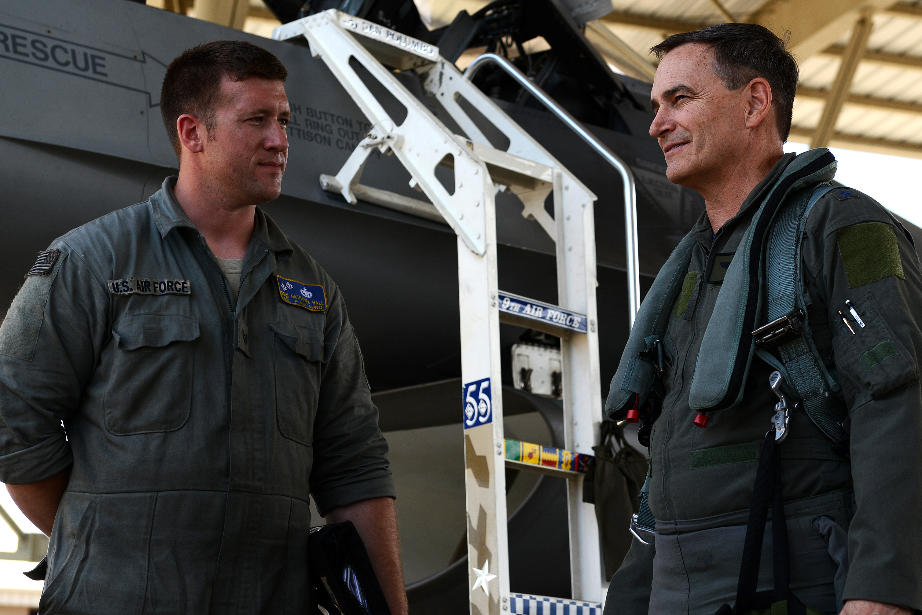 Ninth AF commander completes final F-16 flight > Air Combat Command ...
